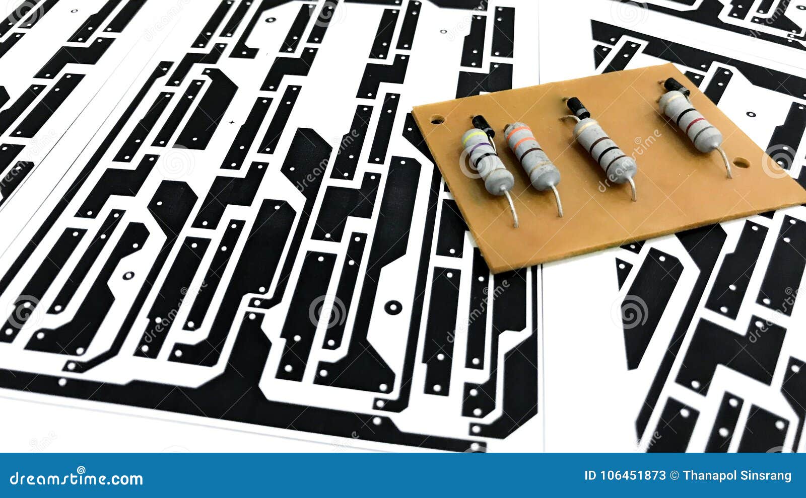 Printed Circuit Board Layout Stock Image - Image of circuitry ...