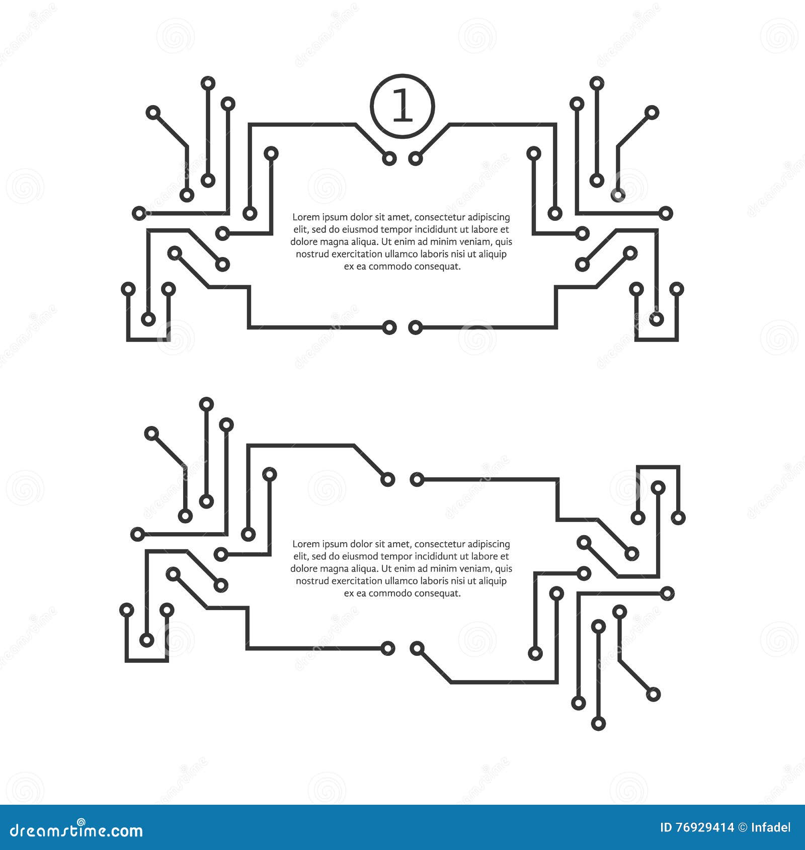 Printed Circuit Board Like Quote Text Stock Vector - Illustration of ...
