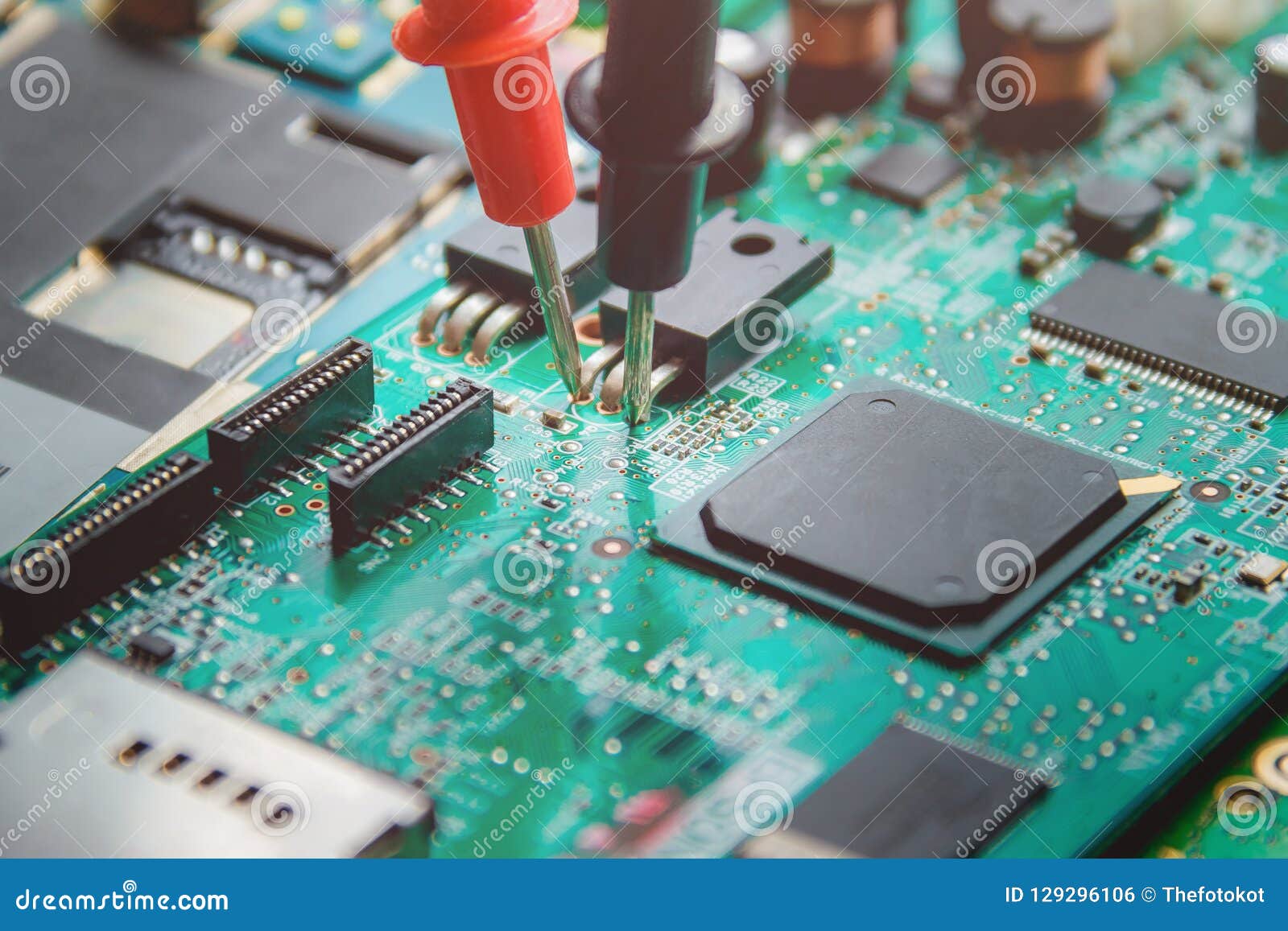 Printed Circuit Board with Many Electrical Components Stock Photo ... Printed Circuit Board with Many Electrical Components Stock Photo ...