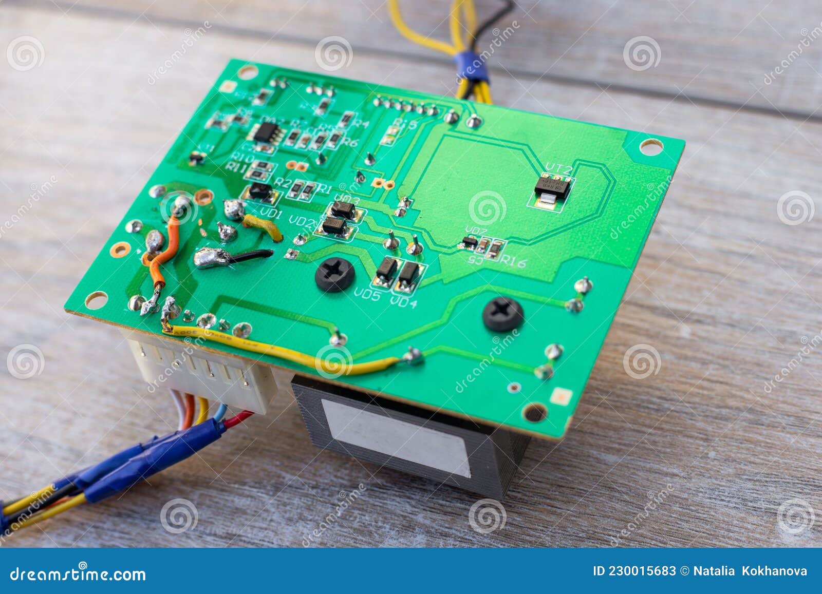Printed Circuit Board with a Microcircuit for Controlling Electronic ...