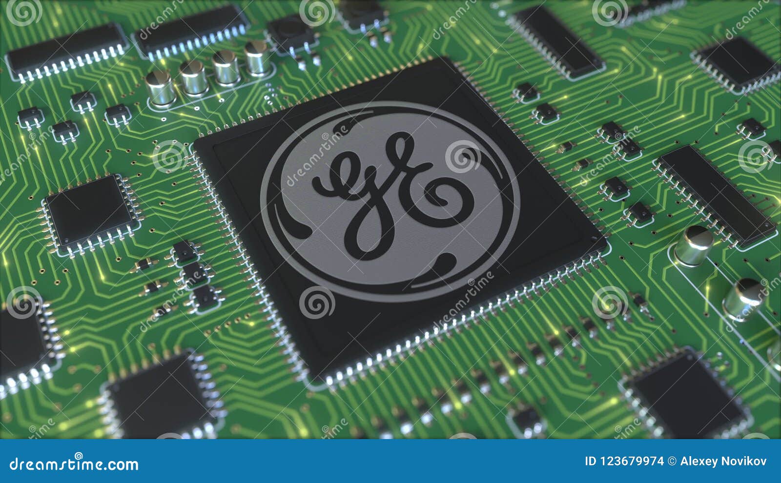 Computer Printed Circuit Board or PCB with General Electric Company ...