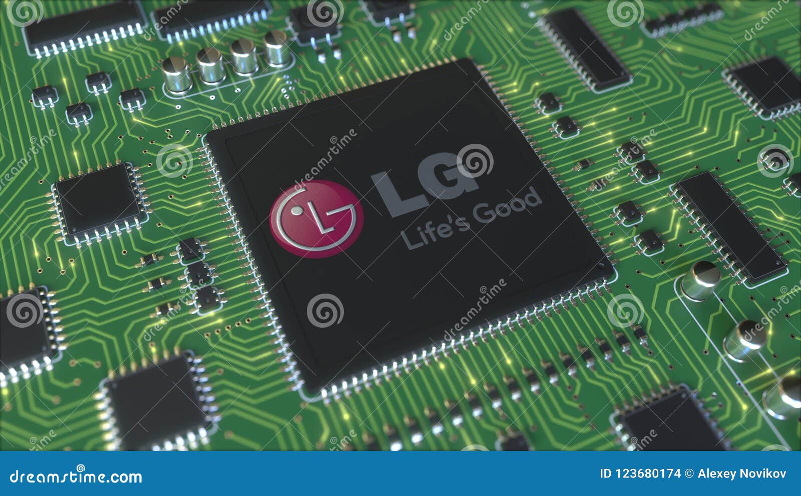 Computer Printed Circuit Board or PCB with LG Corporation Logo ...
