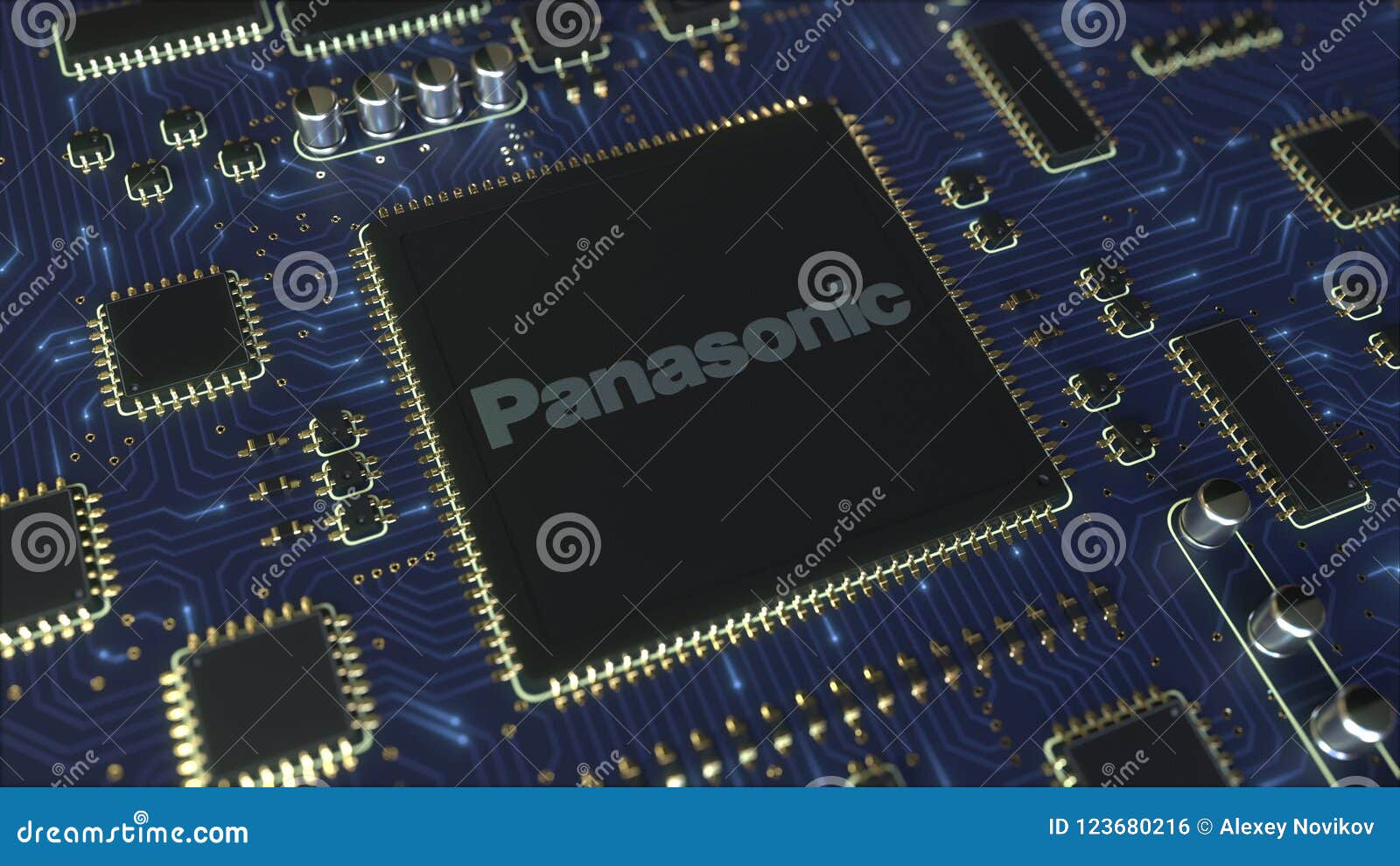Panasonic Corporation Logo Made Of Hexadecimal Symbols On Computer ...