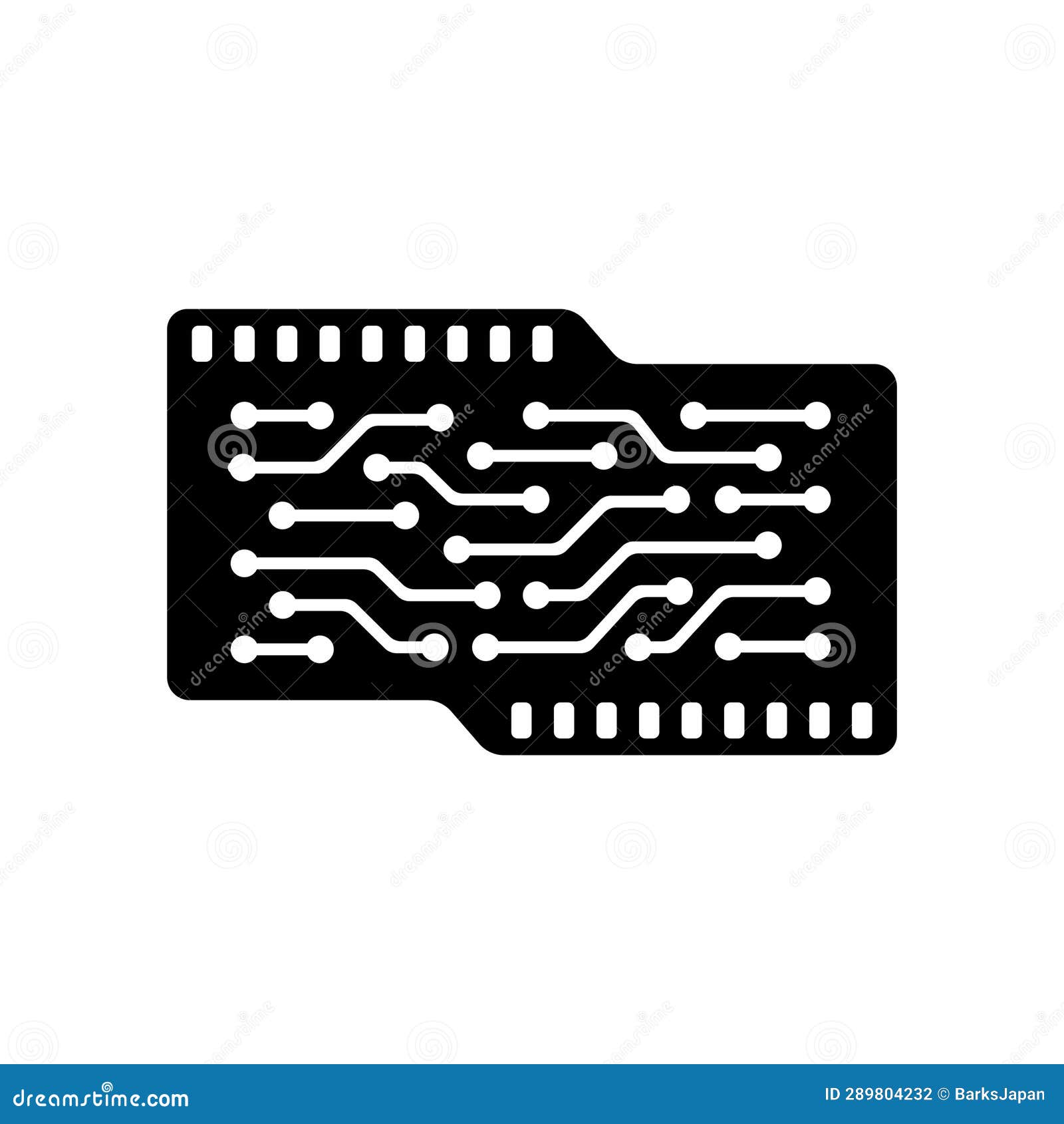Printed Circuit Board Icon Illustration Stock Vector - Illustration of ...