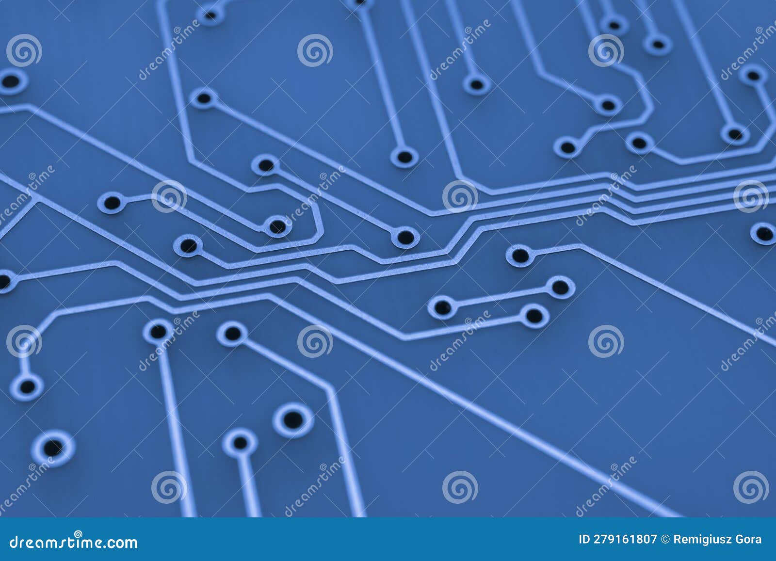 Printed Circuit. Layout of Tracks Stock Image - Image of electronic ...
