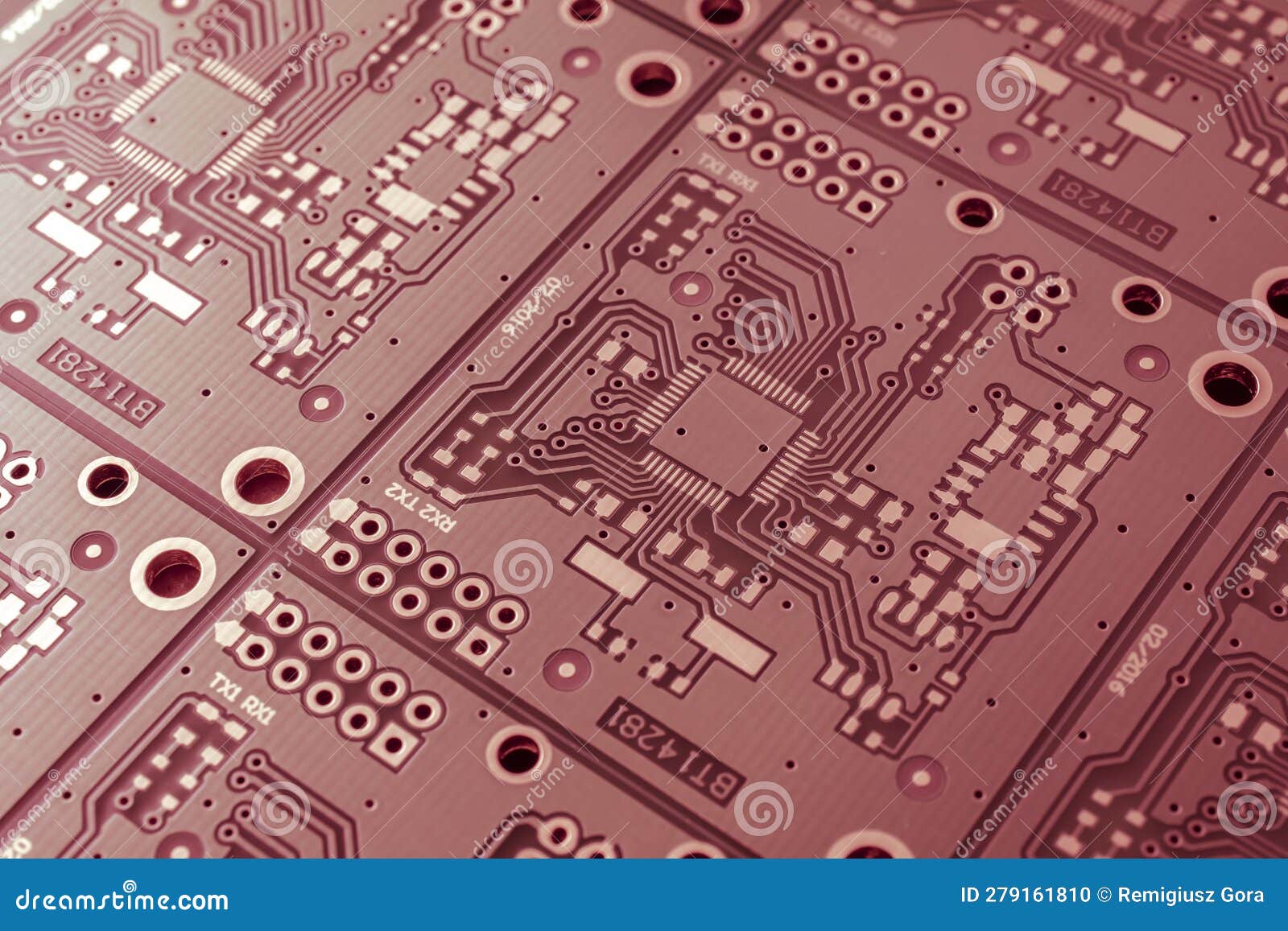 Printed Circuit. Layout of Tracks Stock Photo - Image of concept, line ...