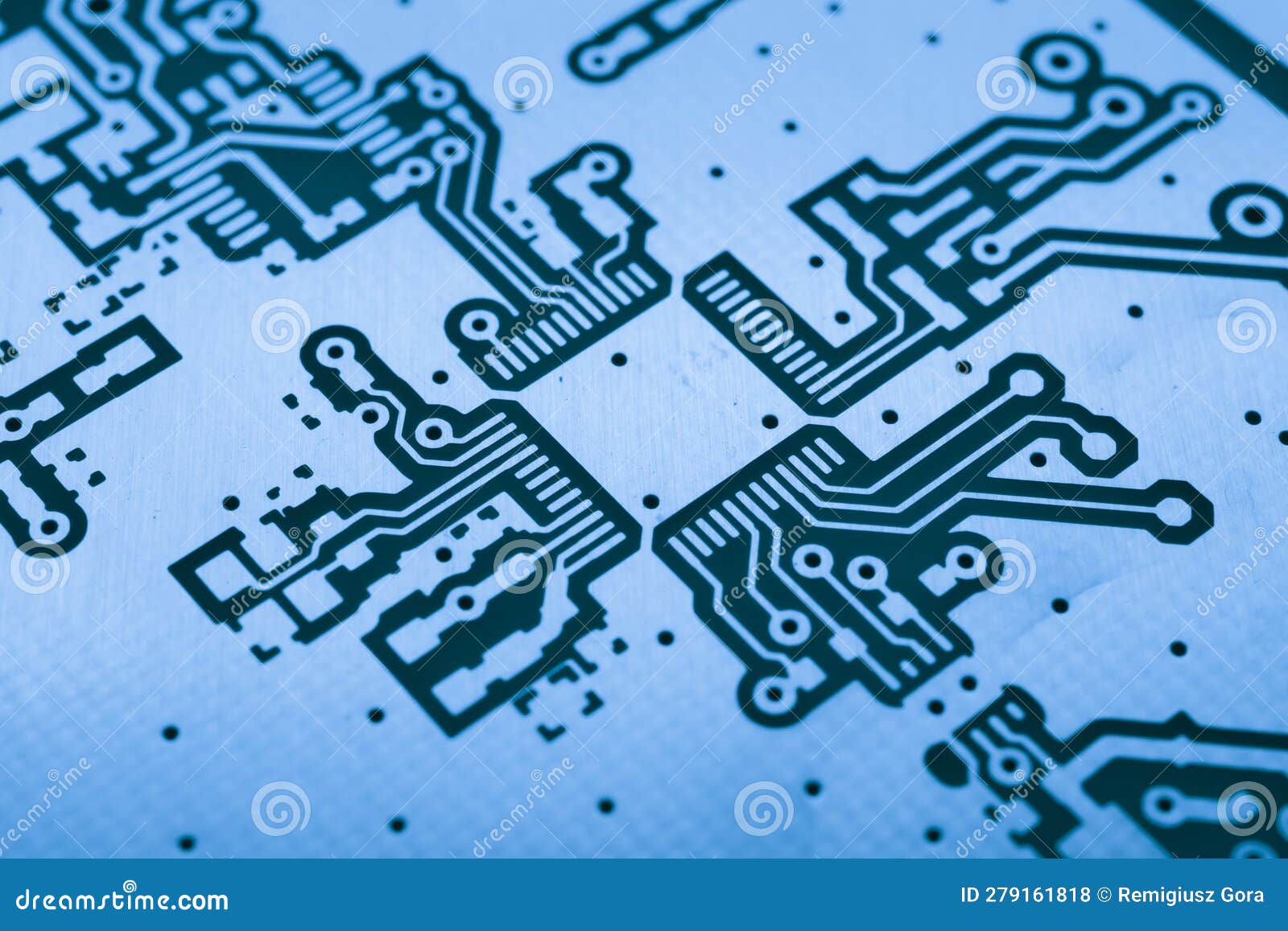 Printed Circuit. Layout of Tracks Stock Photo - Image of layout, chip ...