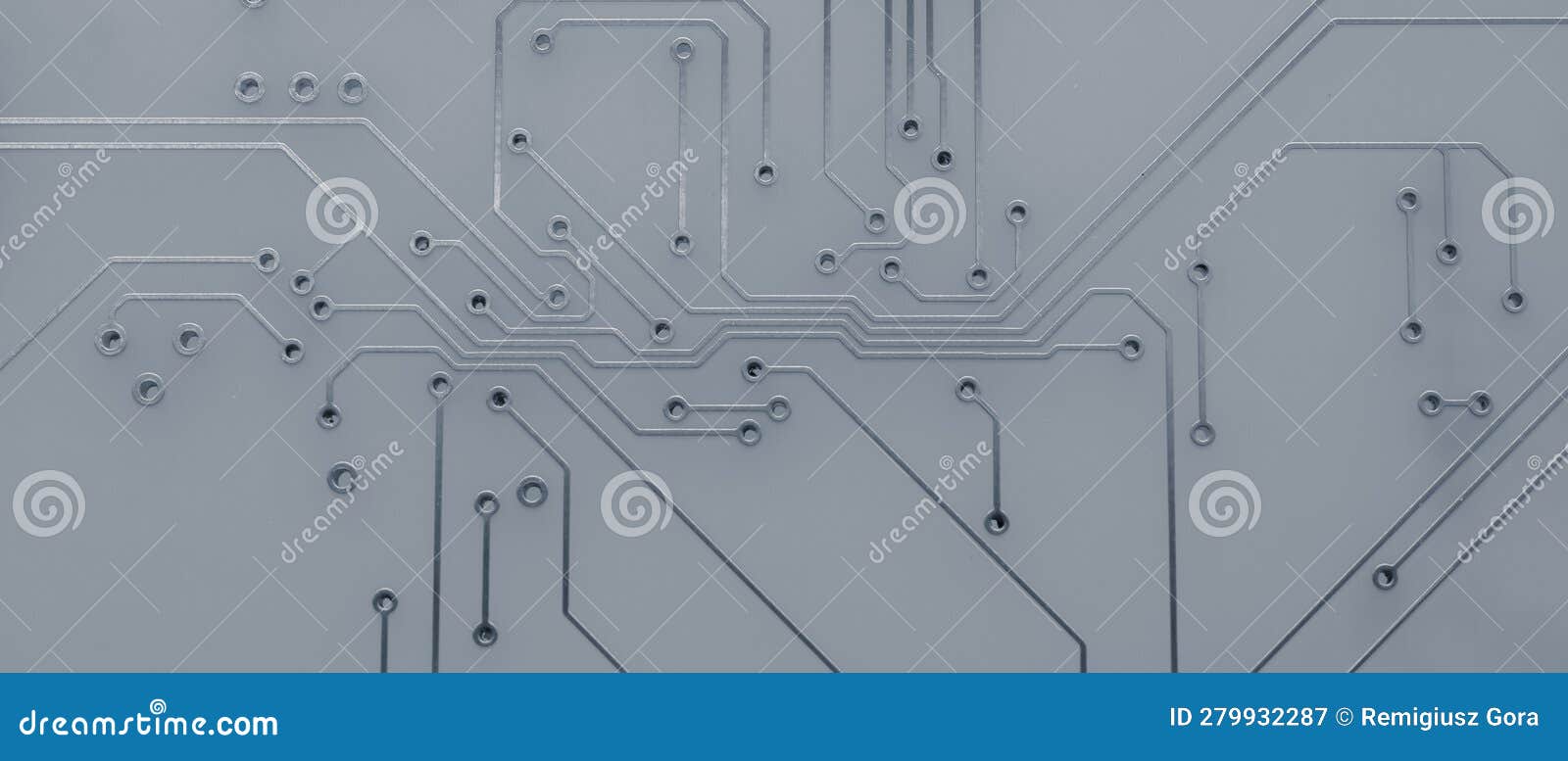 Printed Circuit. Layout of Tracks Stock Image - Image of green, board ...