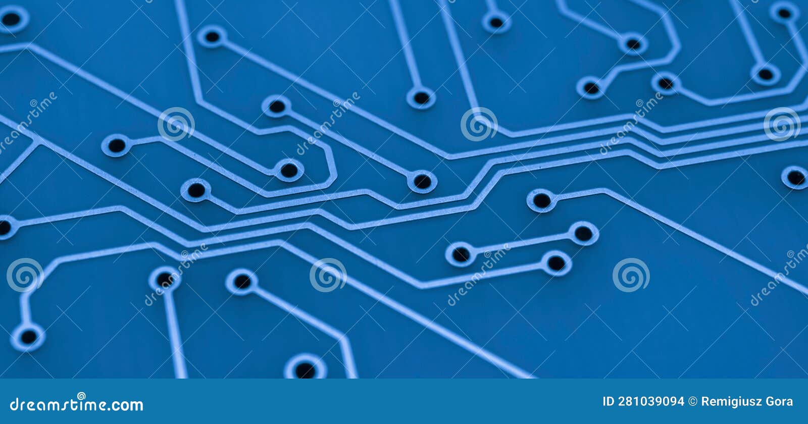 Printed Circuit. Layout of Tracks Stock Photo - Image of layout ...