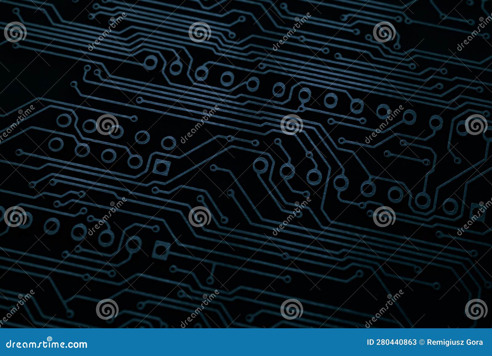 Printed Circuit. Layout of Tracks Stock Image - Image of concept, green ...