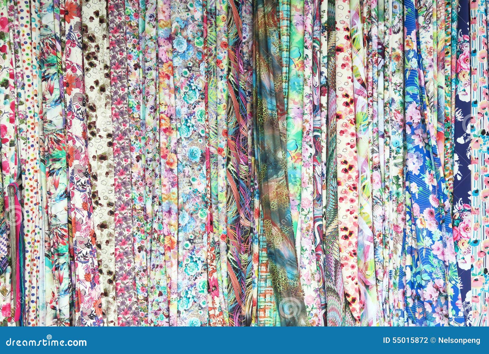 Printed cloth stock photo. Image of assorted, print, flower - 55015872