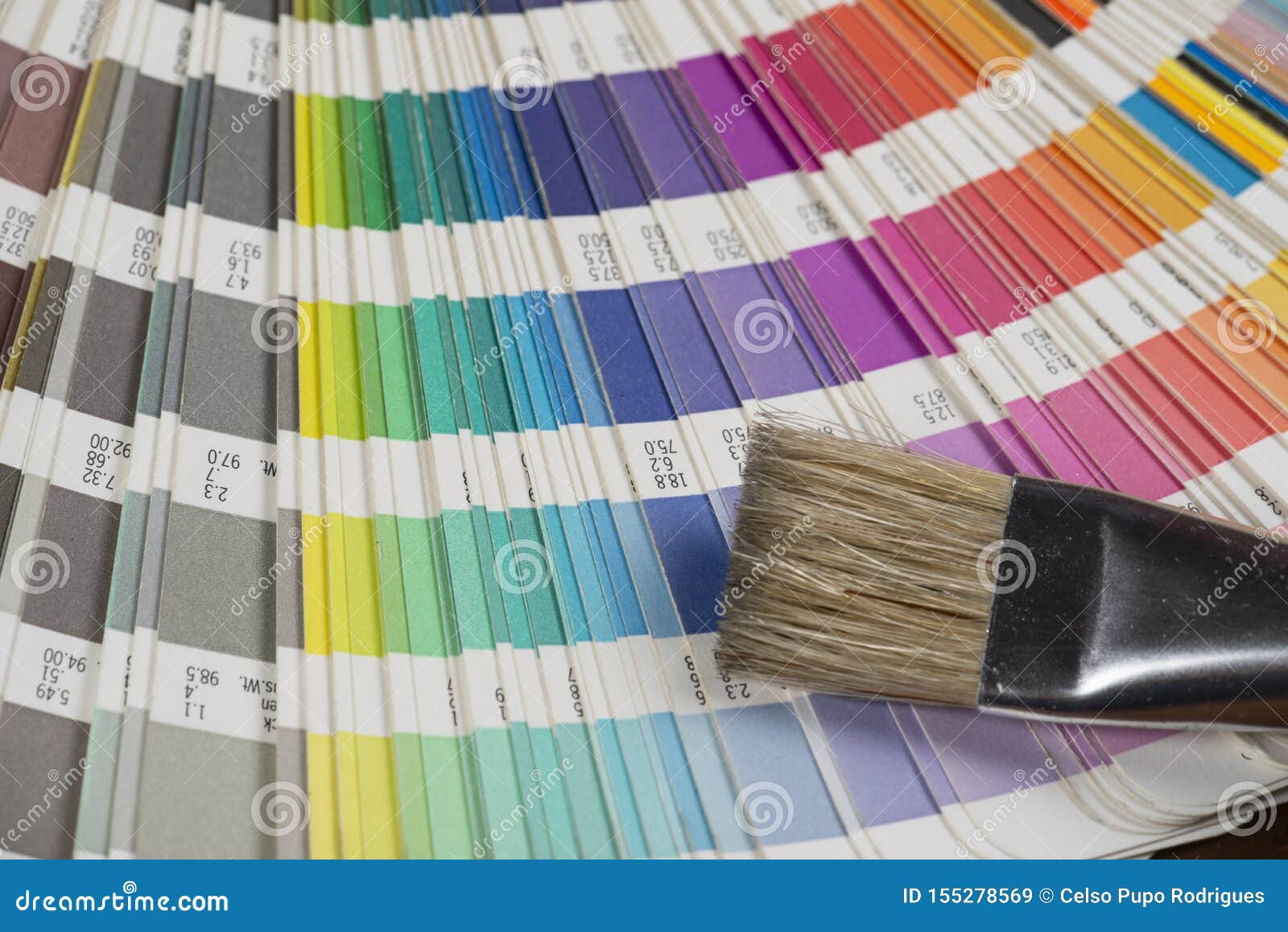 Printed color swatch stock image. Image of color, control - 155278569