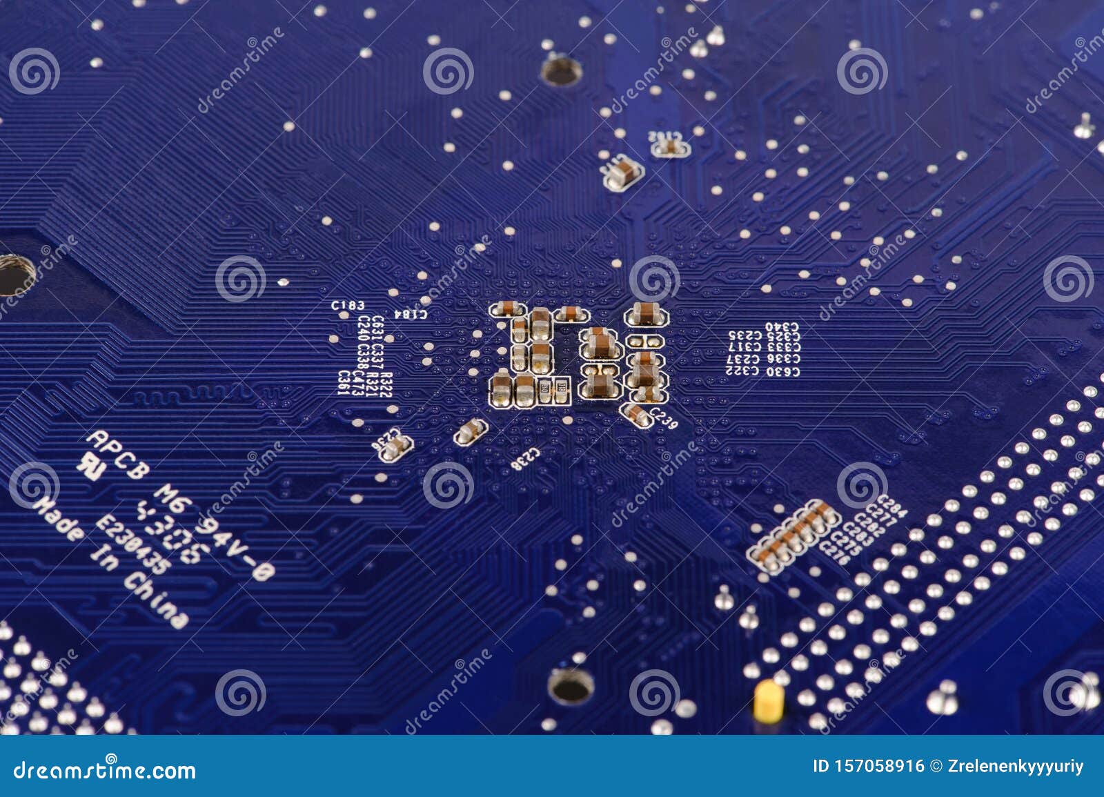 Printed Computer Circuit Board Stock Photo - Image of electricity ...