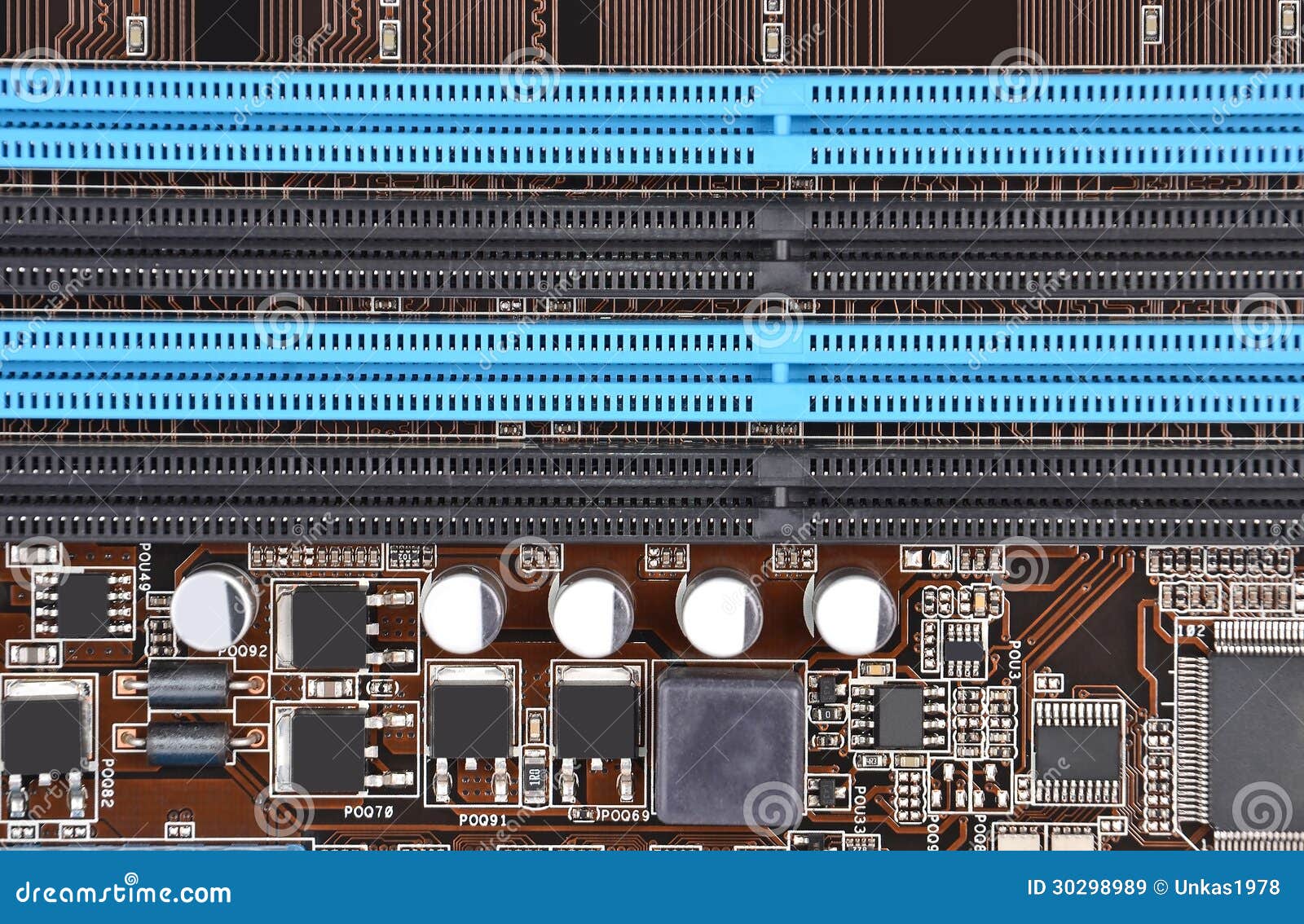 Computer motherboard stock image. Image of microcircuit - 30298989