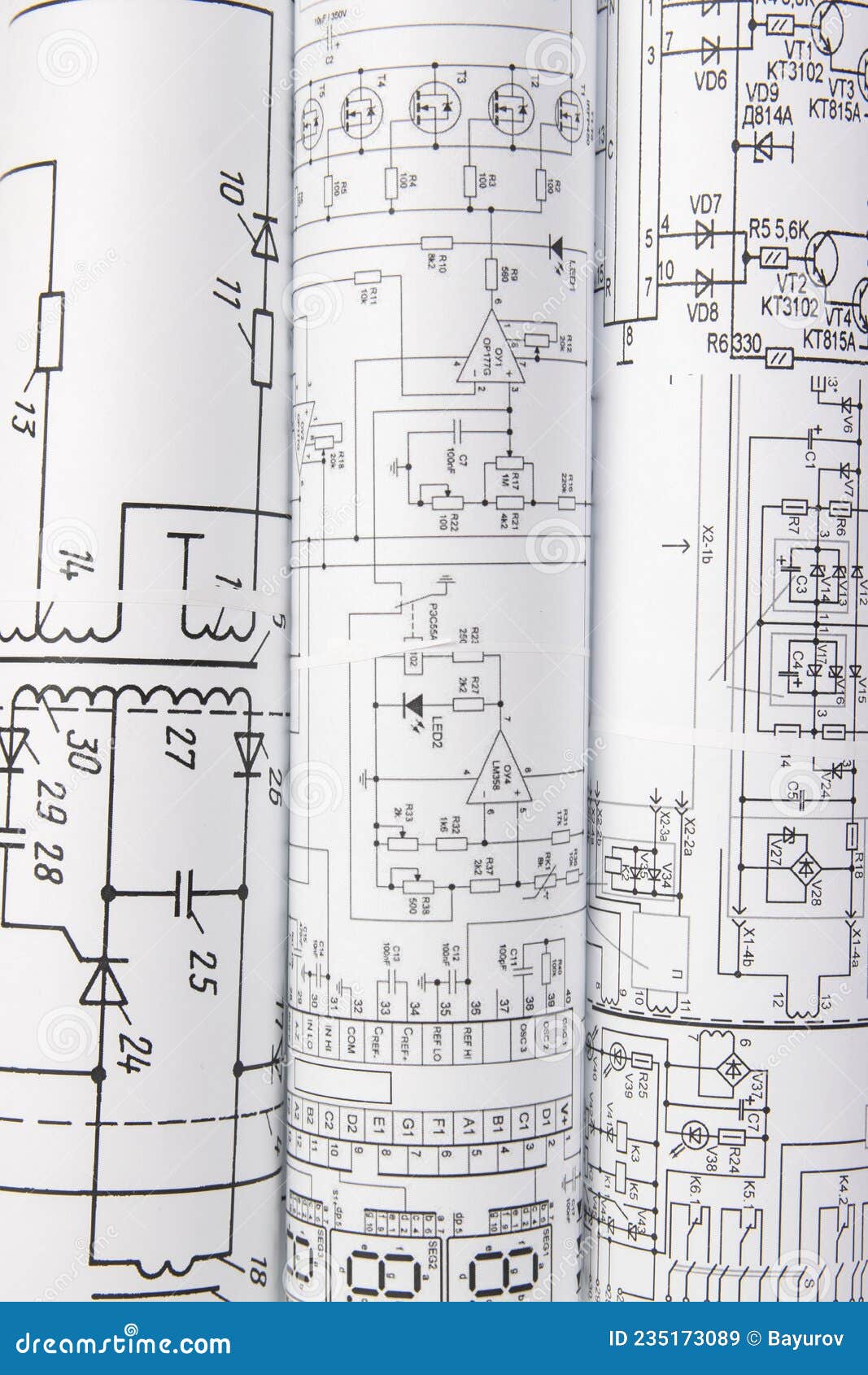Printed Drawings of Electrical Circuits. Science, Technology and ...