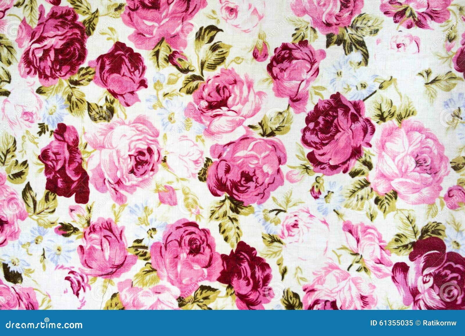 Printed Fabric in Floral Pattern Stock Image - Image of floral, pattern ...
