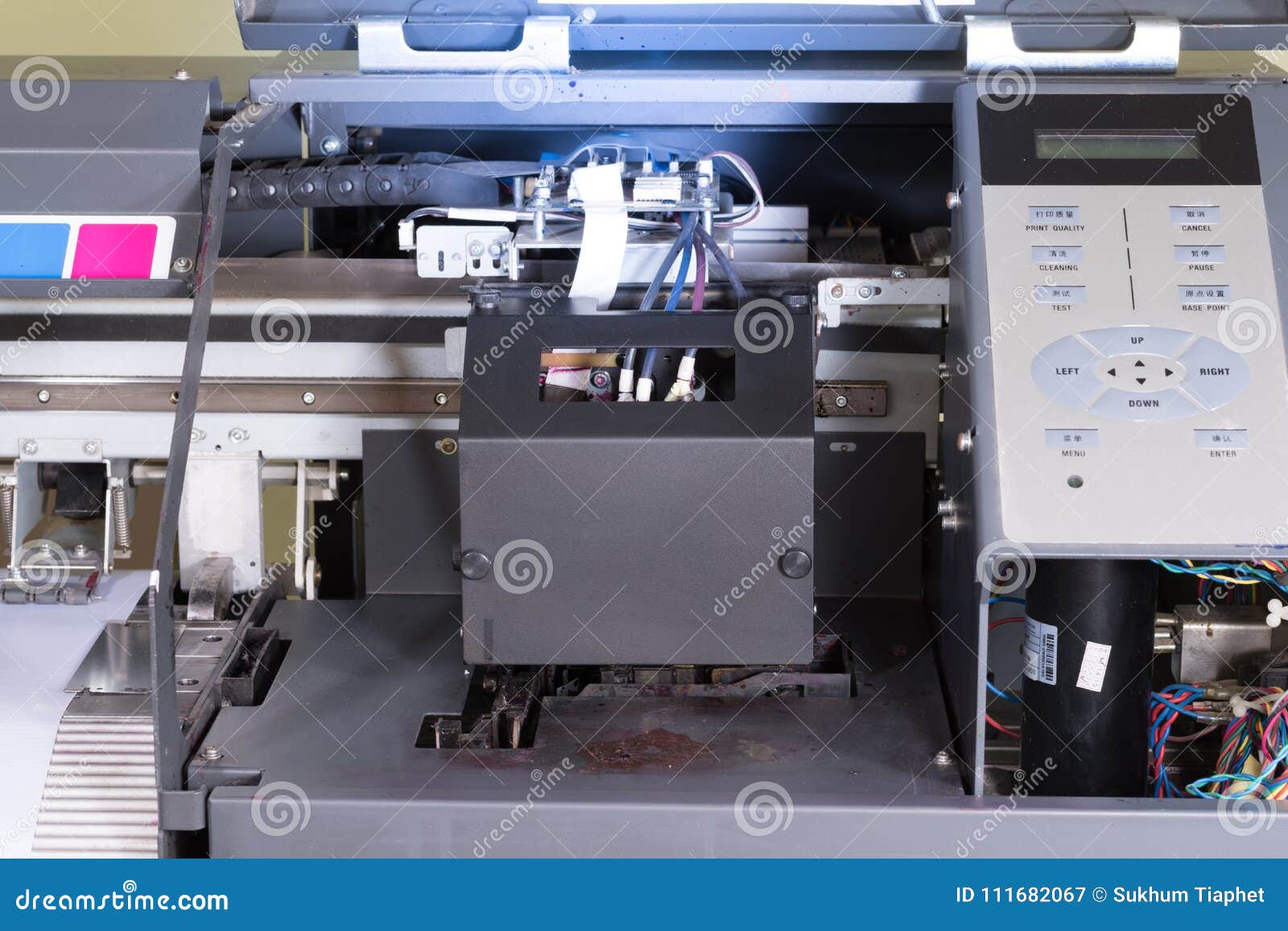 Printed head stock image. Image of information, technology - 111682067