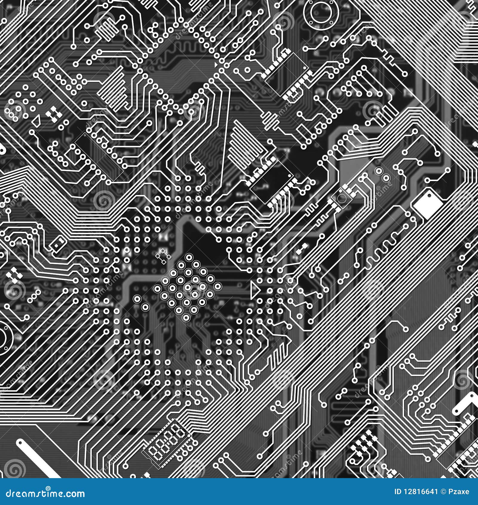 Printed Monochrome Industrial Texture Stock Illustration - Illustration ...