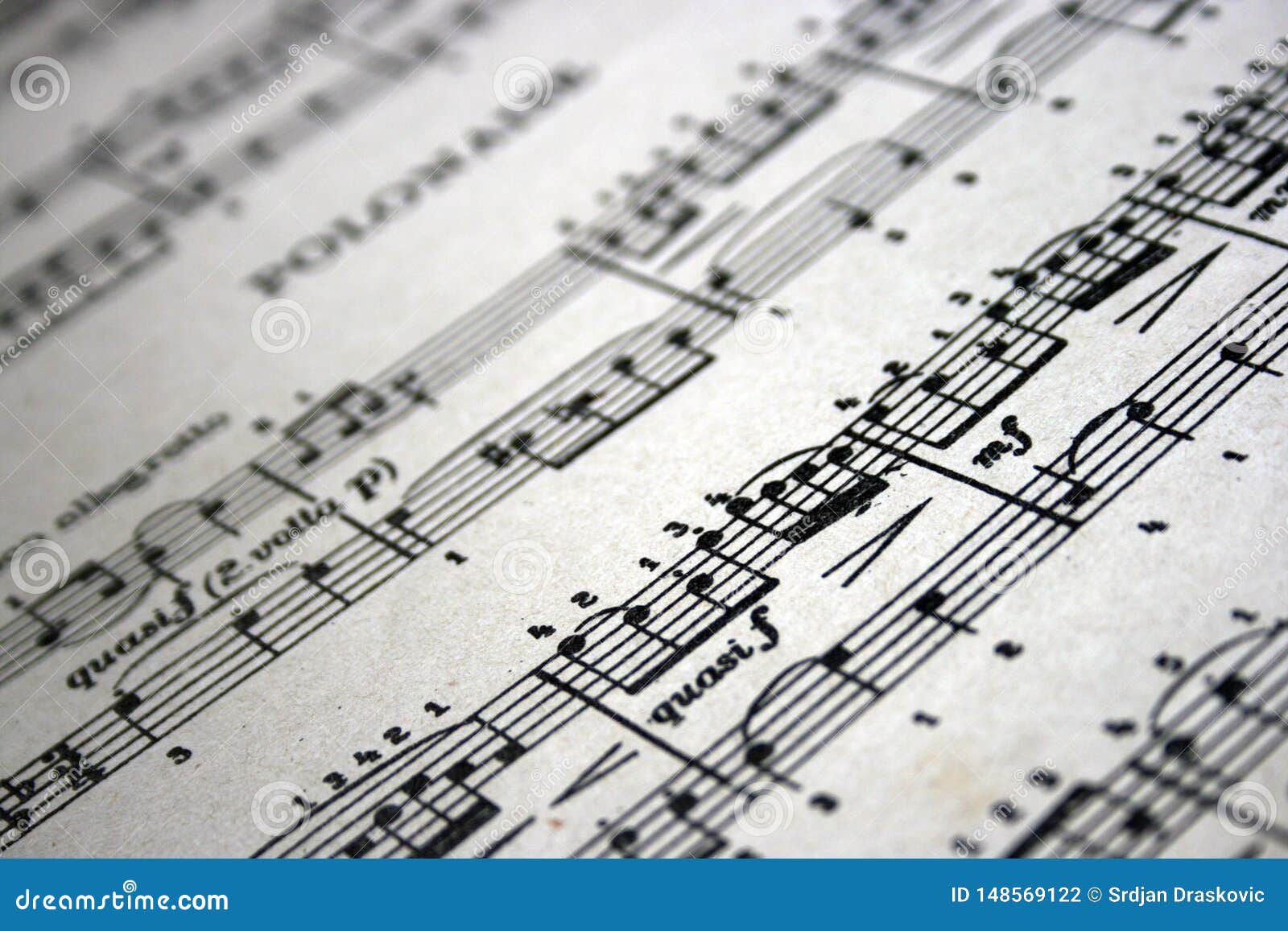 Musical Notes Art Composition Stock Photo - Image of classical ...
