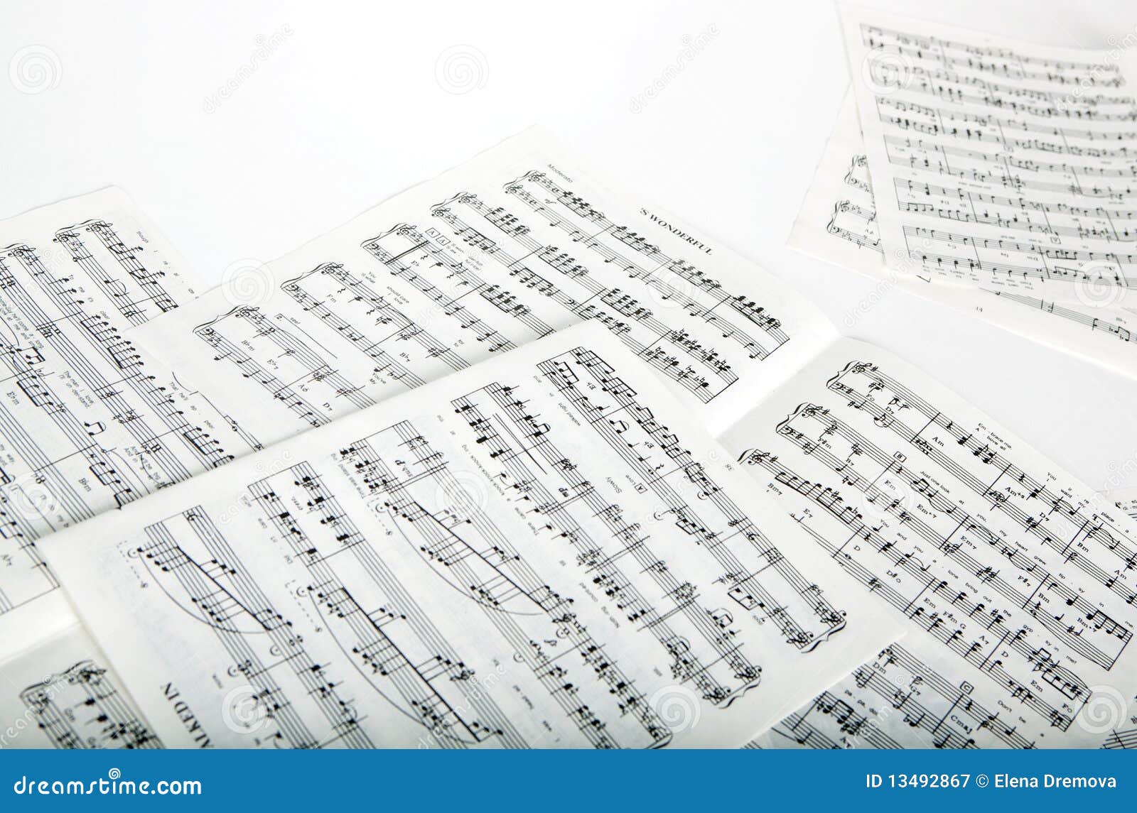 Printed notes stock image. Image of major, printed, music - 13492867