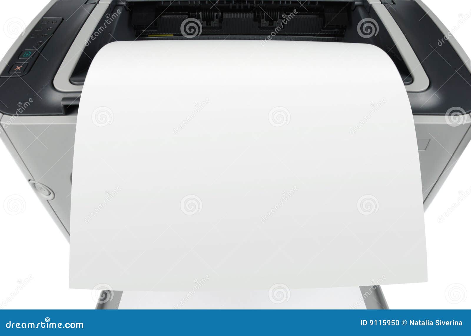 Printed Paper stock photo. Image of tech, xerox, sheet - 9115950