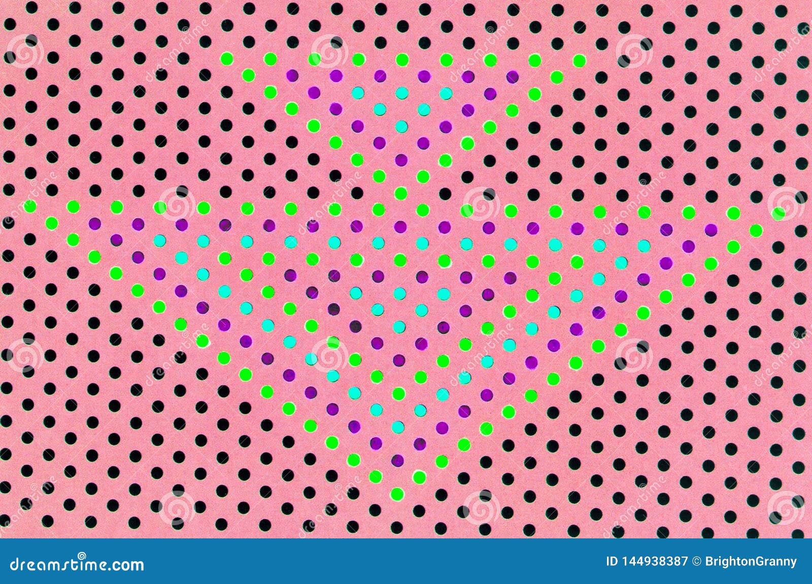 Printed Paper with Dots and Drawn Pattern. Stock Illustration ...