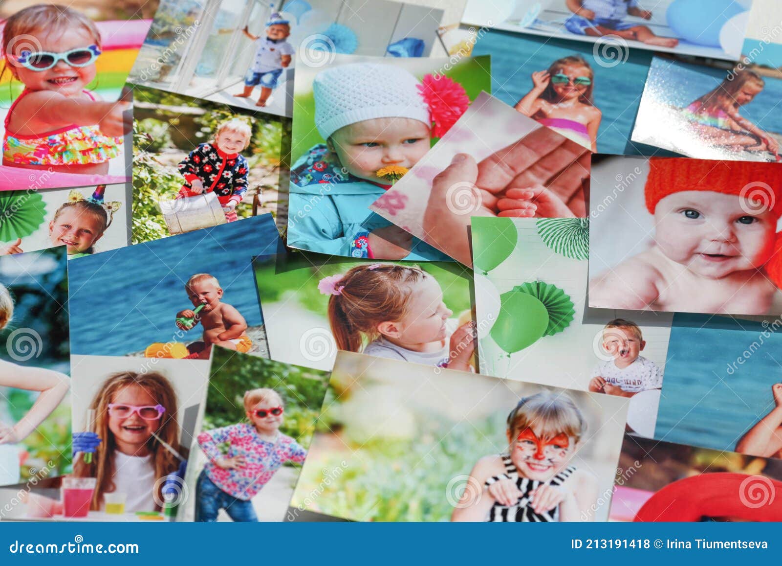Printed Photographs of Children. Stock Photo - Image of accessories ...