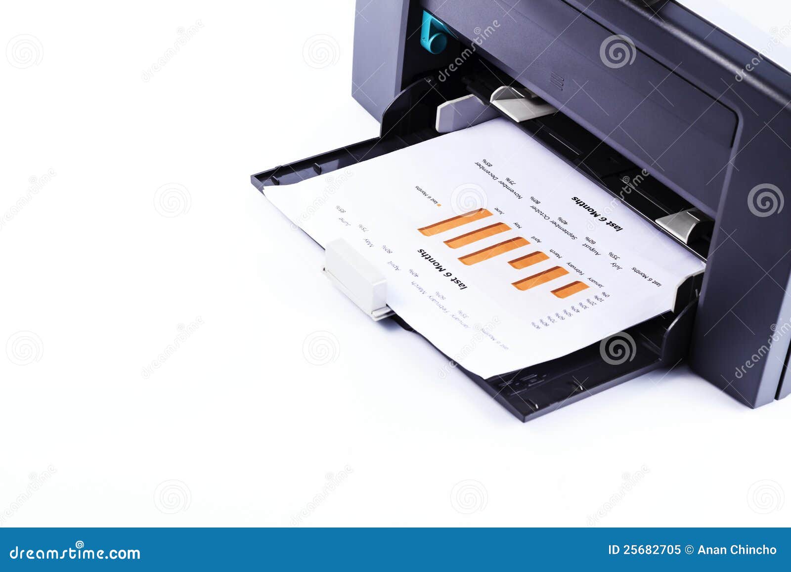 Printer. stock image. Image of sale, closeup, document - 25682705