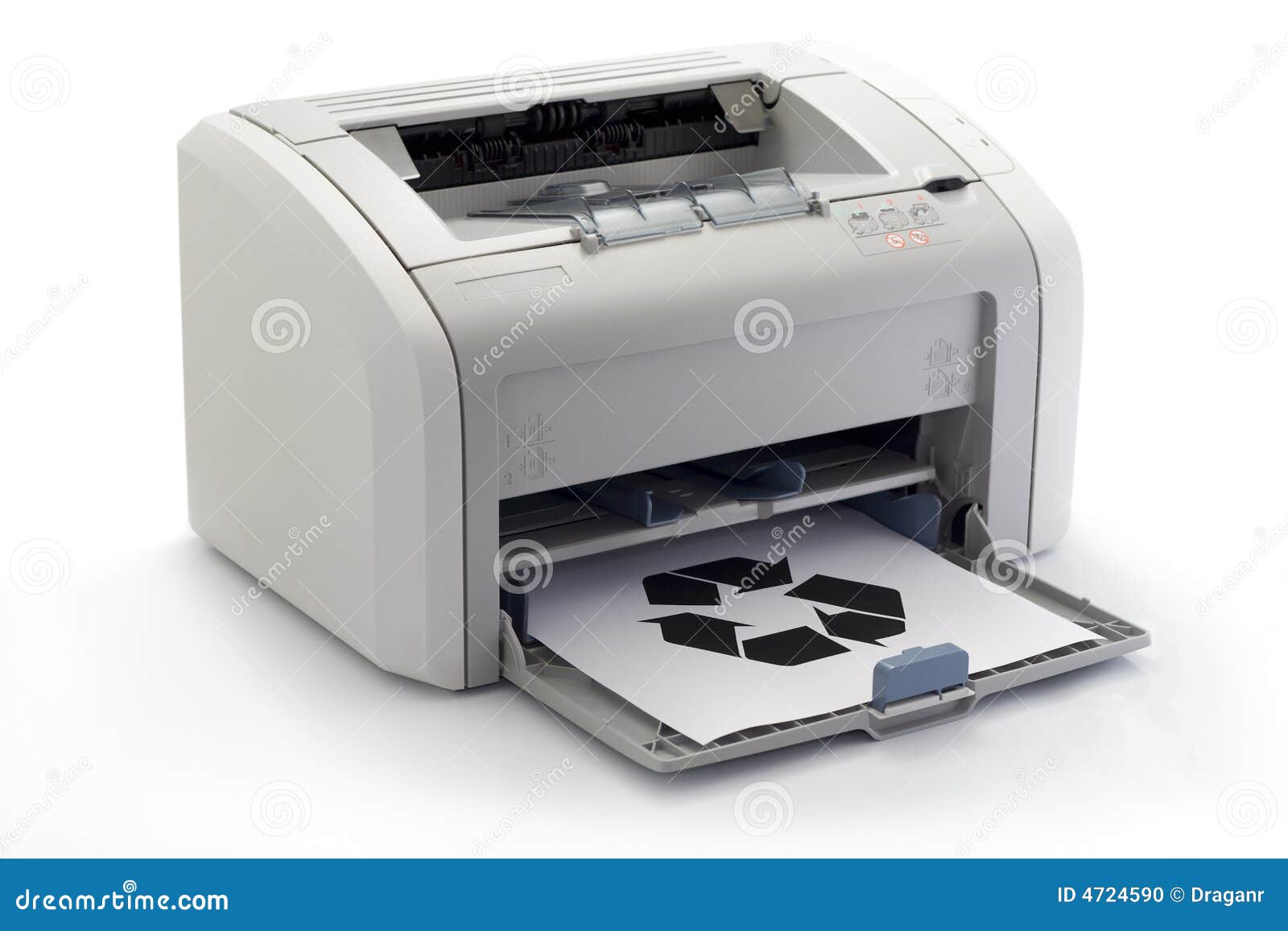 Printer stock photo. Image of paper, computer, isolated - 4724590