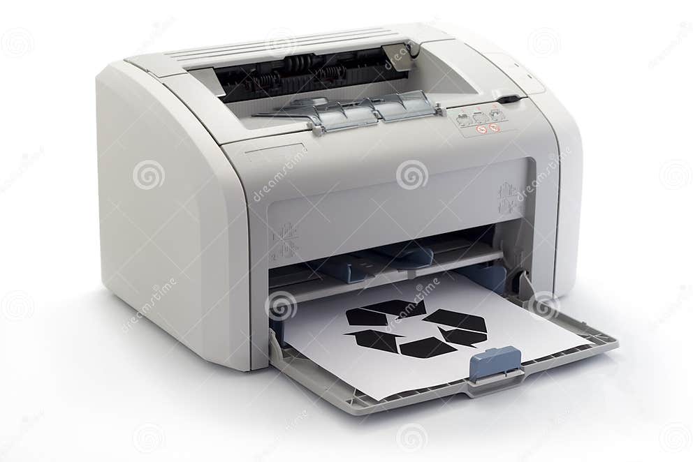 Printer stock photo. Image of paper, computer, isolated - 4724590