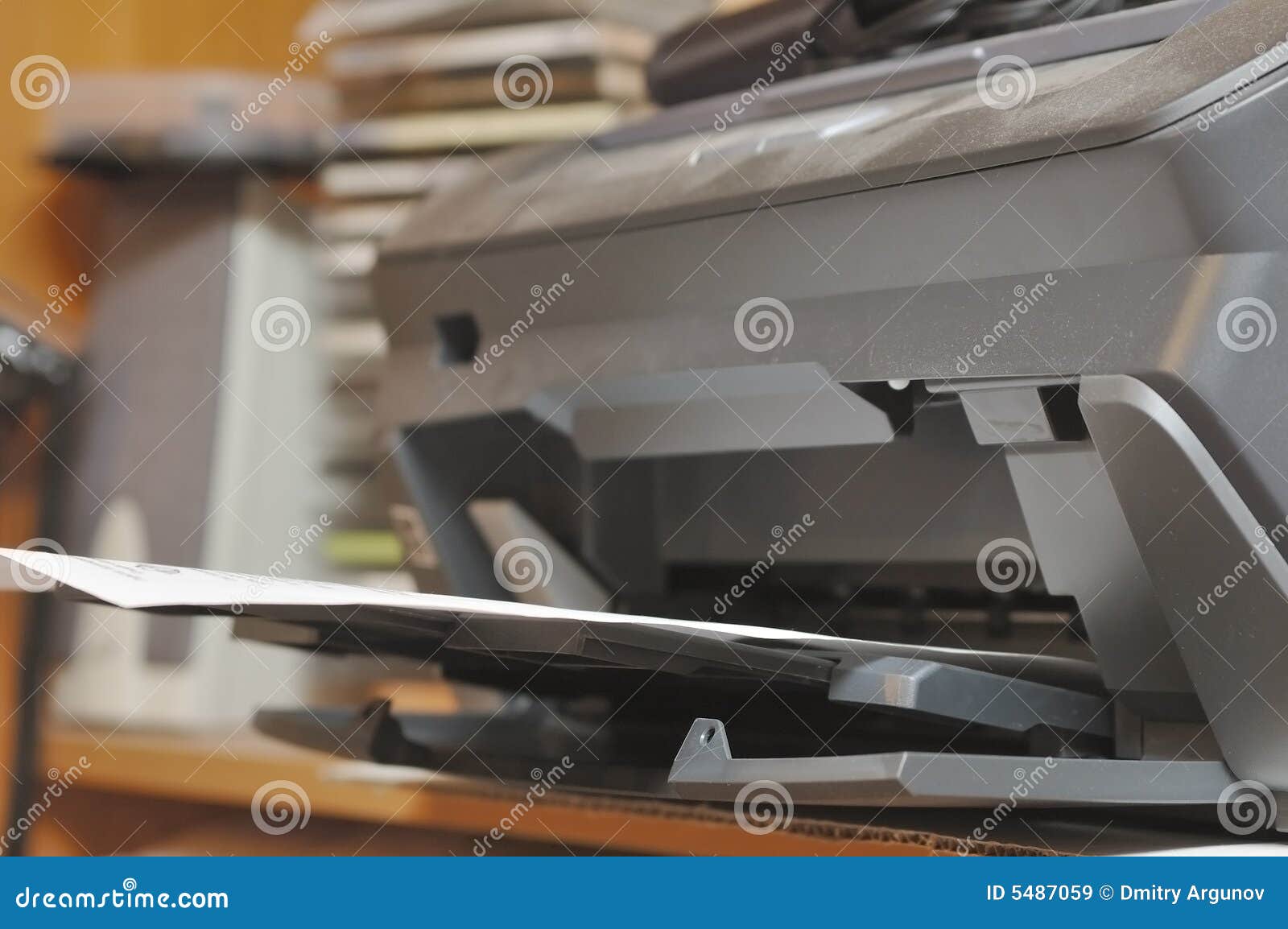 Printer stock image. Image of document, equipment, computer - 5487059