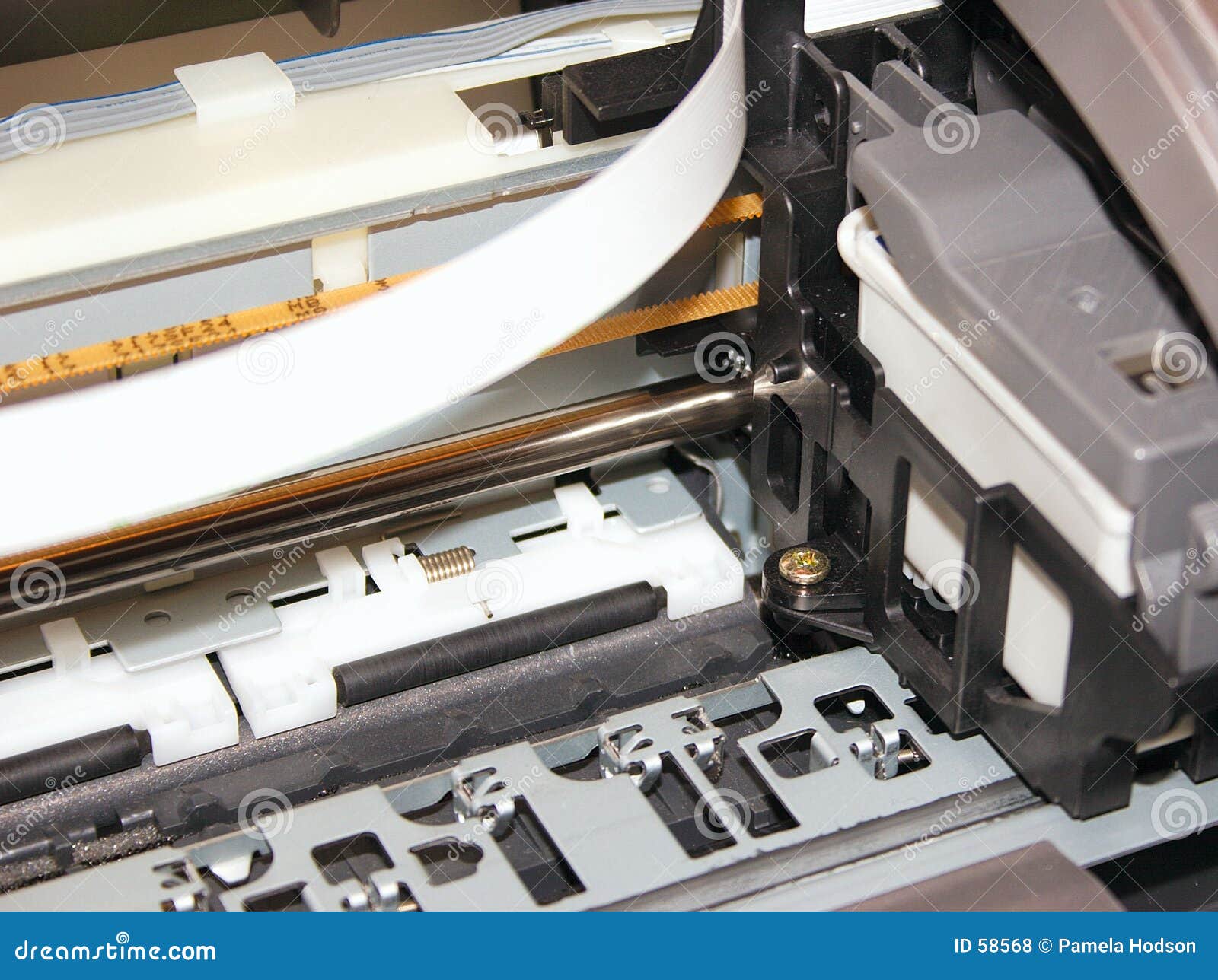 Printer stock photo. Image of tech, wires, metal, belts - 58568