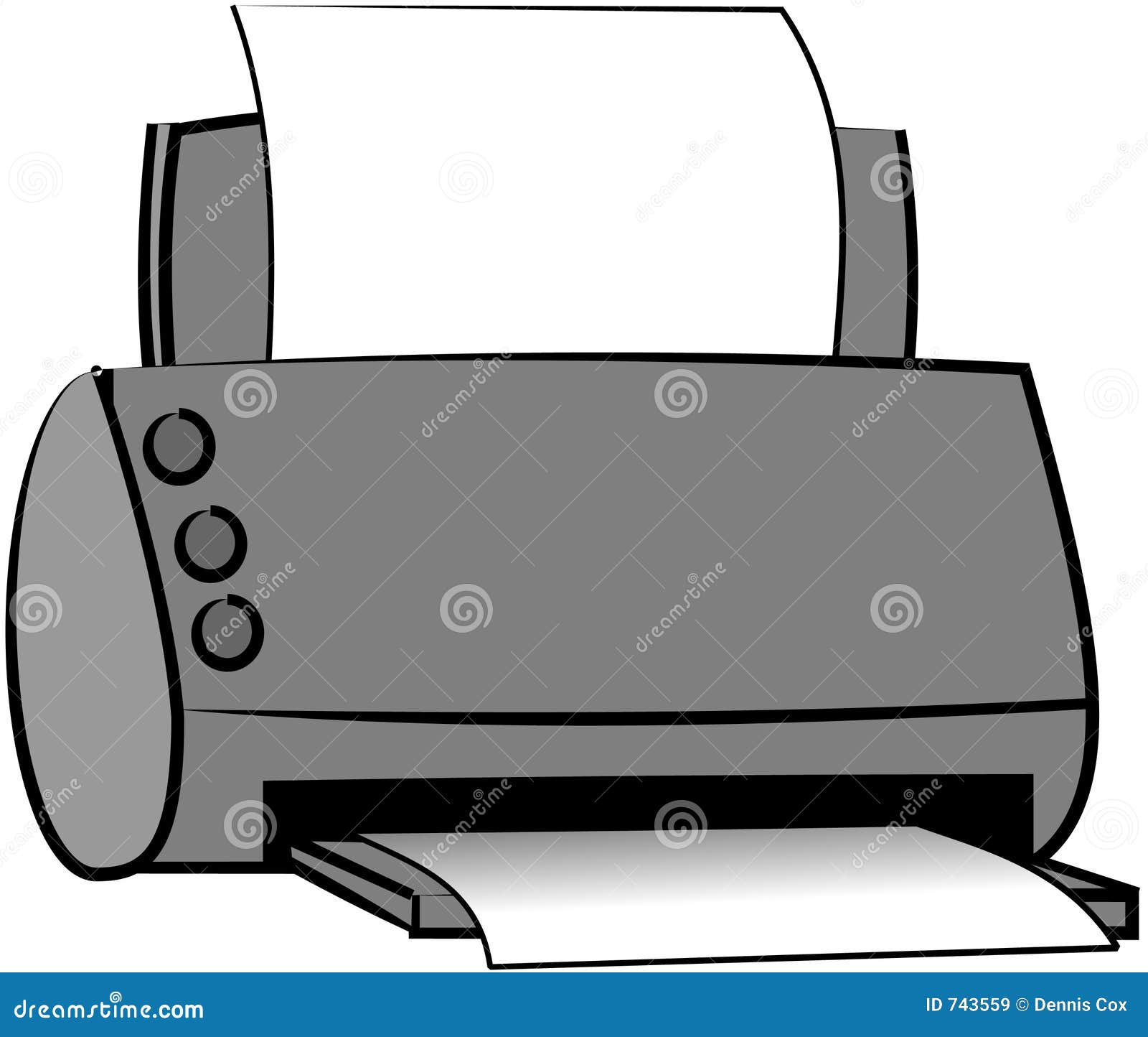 Printer Royalty-Free Illustration | CartoonDealer.com #743559