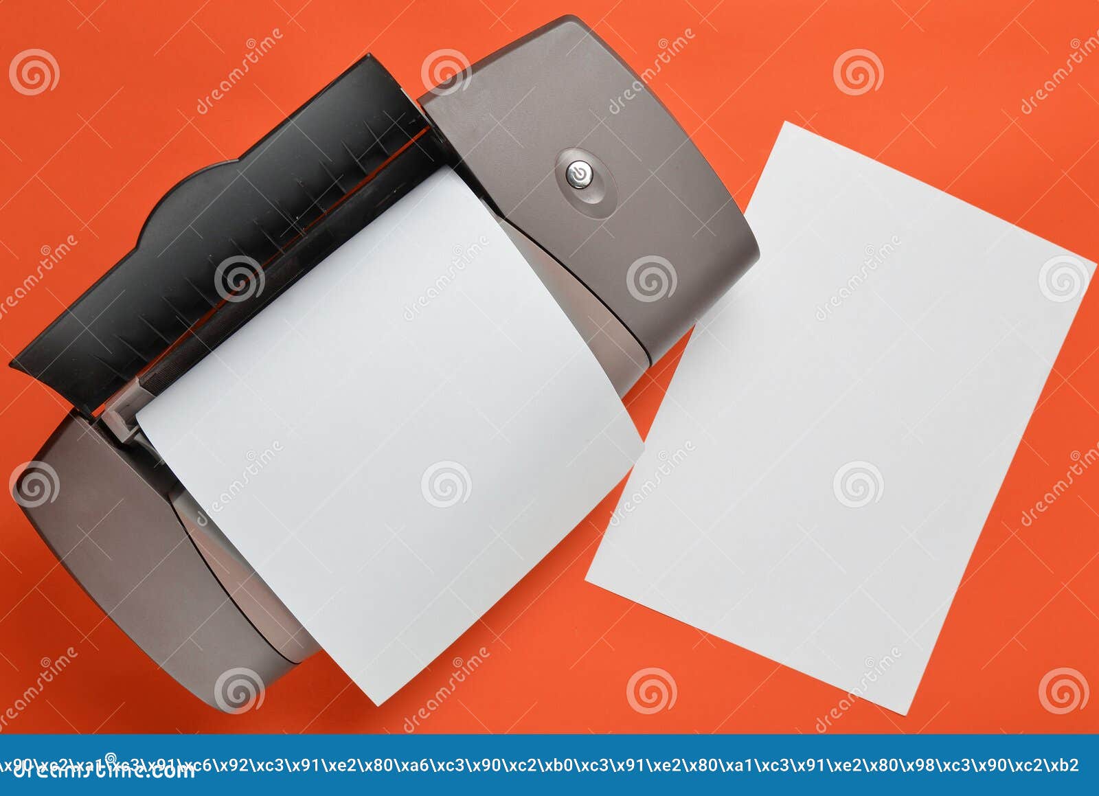 Printer With Blank Paper Royalty-Free Stock Image | CartoonDealer.com ...