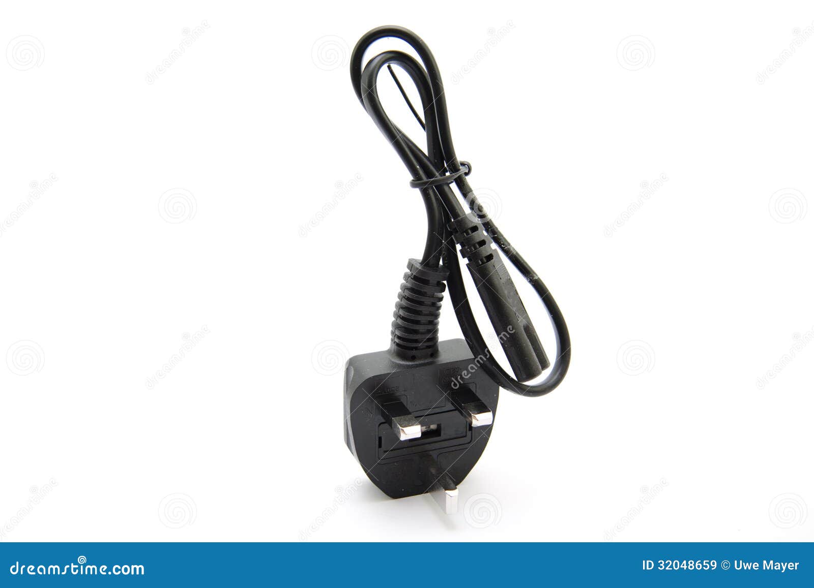 Printer cable with adaptor stock image. Image of accessories - 32048659