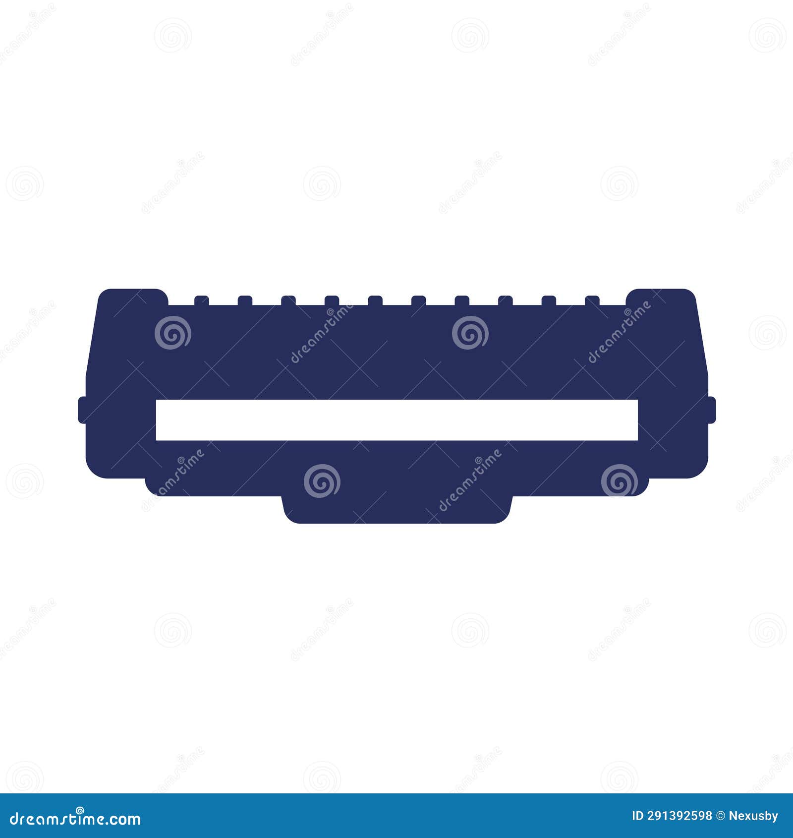 Printer Cartridge or Toner Icon on White Stock Illustration ...