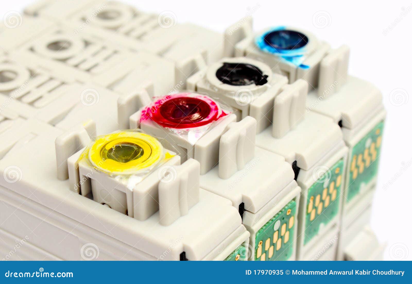 Printer cartridges stock image. Image of automatic, isolated - 17970935