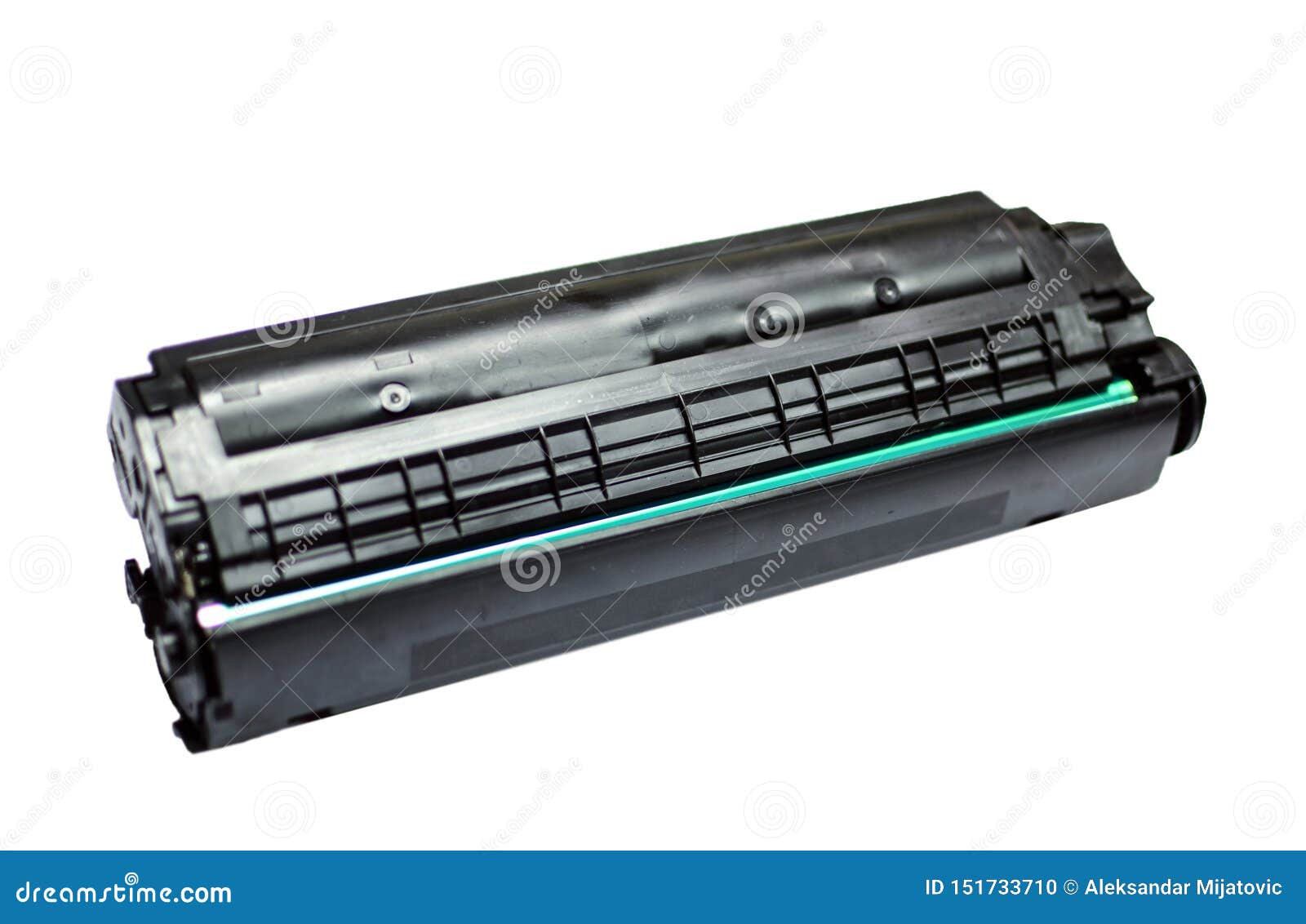 Printer Catridge Isolated on White Stock Photo - Image of silhouette ...