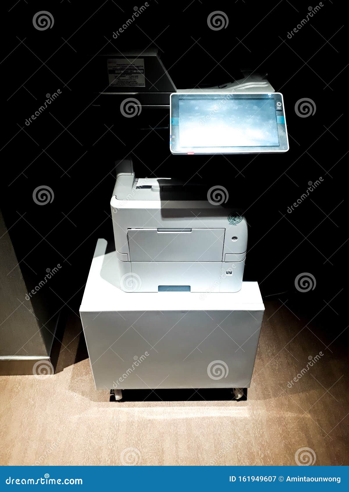 Printer, Close Up Printer in Office Stock Image - Image of black ...