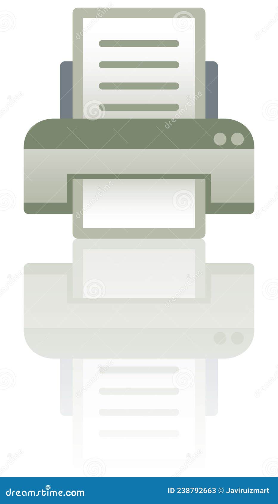 Gray printer icon stock vector. Illustration of office - 238792663