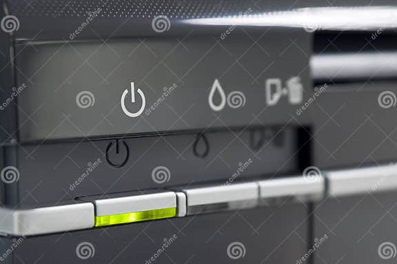 Printer control panel stock photo. Image of macro, office - 19534244