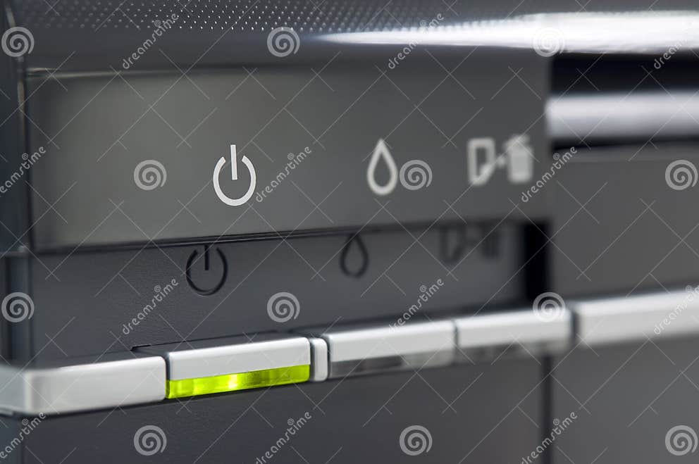 Printer control panel stock photo. Image of macro, office - 19534244
