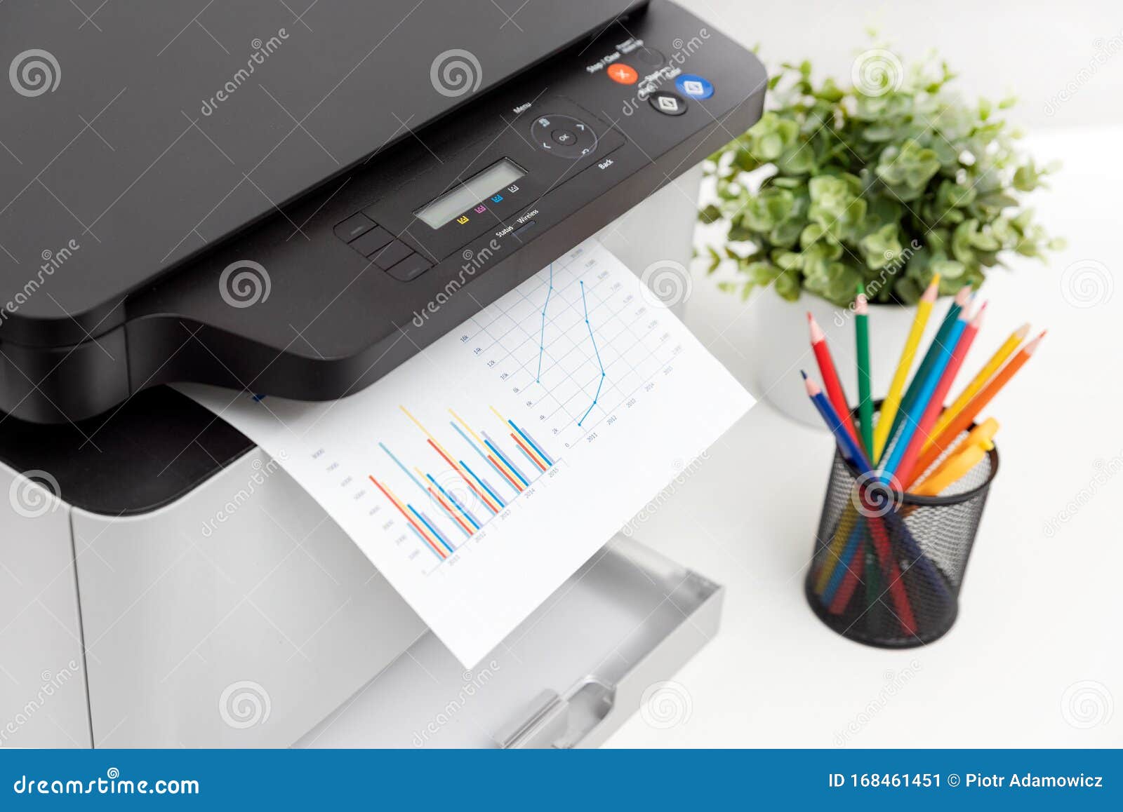 Printer, Copier Device in Office Stock Image - Image of office ...