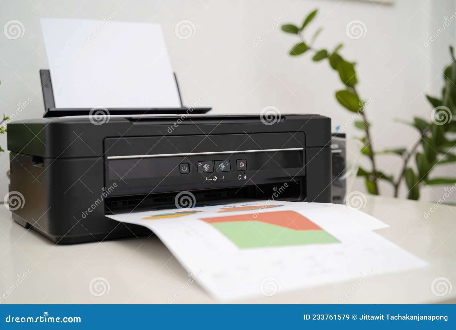 Printer, Copier, Scanner, Workplace. Small Printer for Use and Printing ...