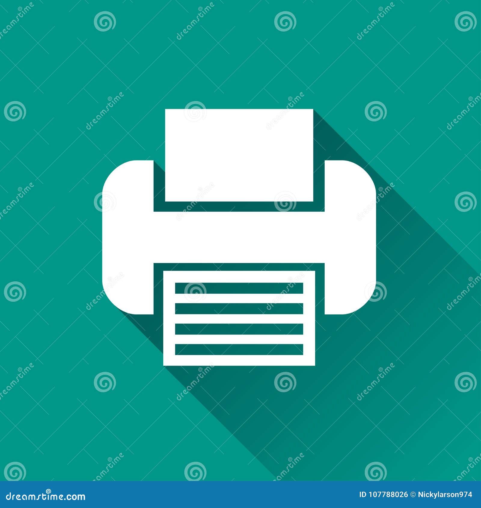 Printer design icon stock vector. Illustration of interface - 107788026