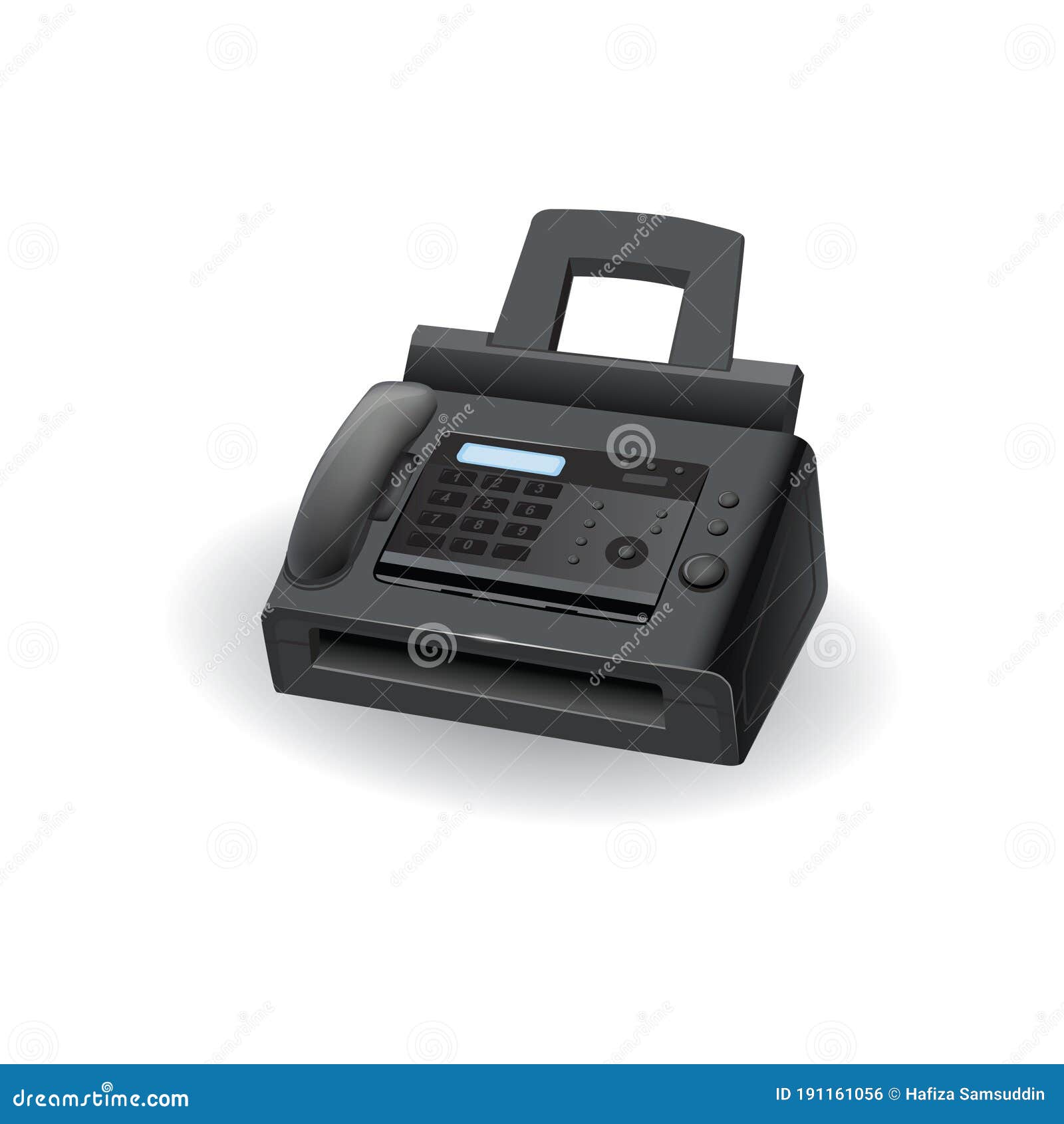 Printer and Fax Machine. Vector Illustration Decorative Design Stock ...