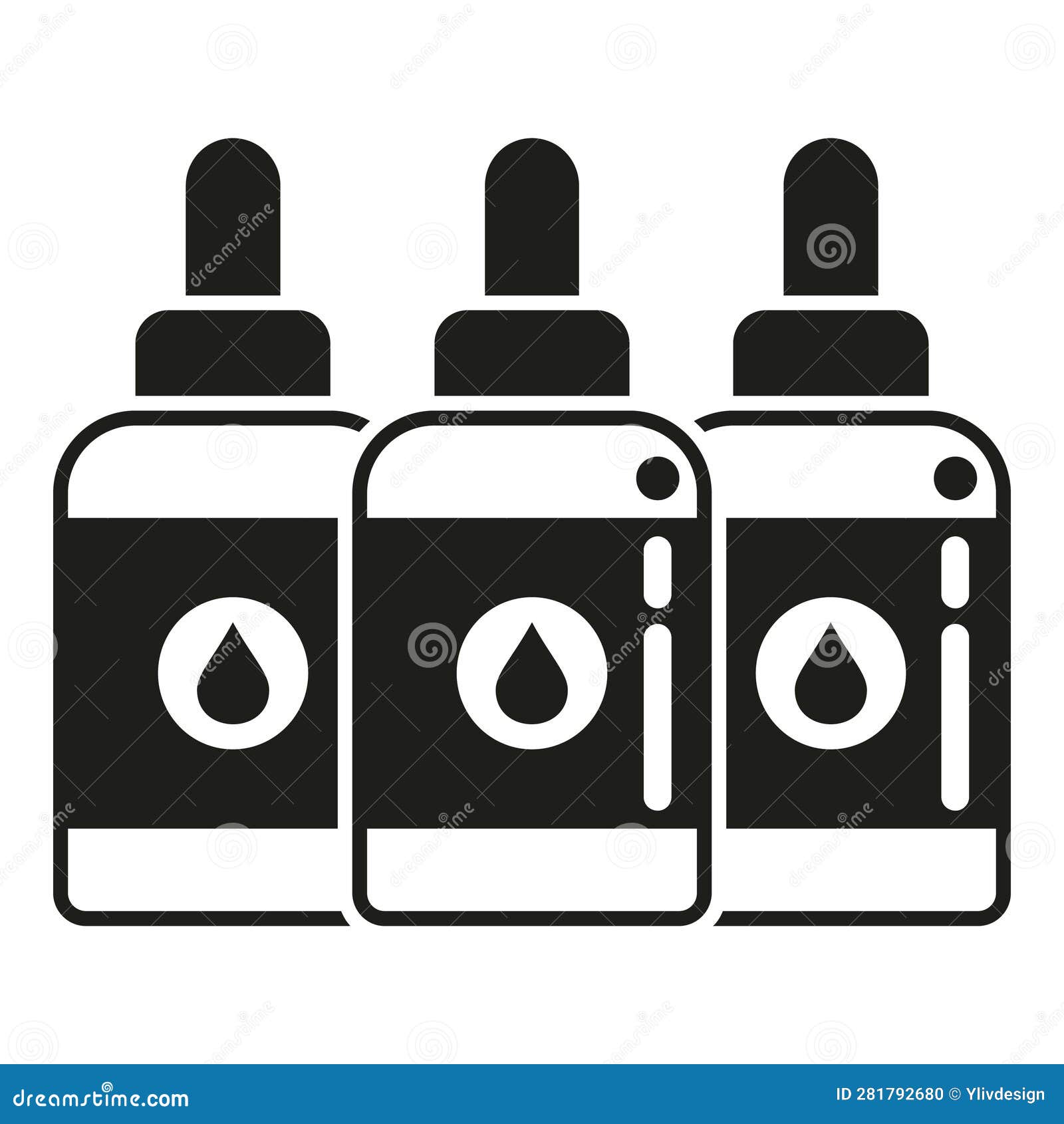 Printer Fill Ink Bottles Icon Simple Vector. Digital Print Stock Vector ...