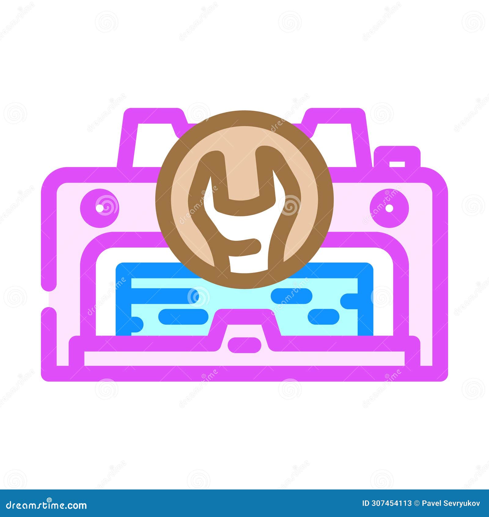 Printer Fixing Repair Computer Color Icon Vector Illustration Stock ...