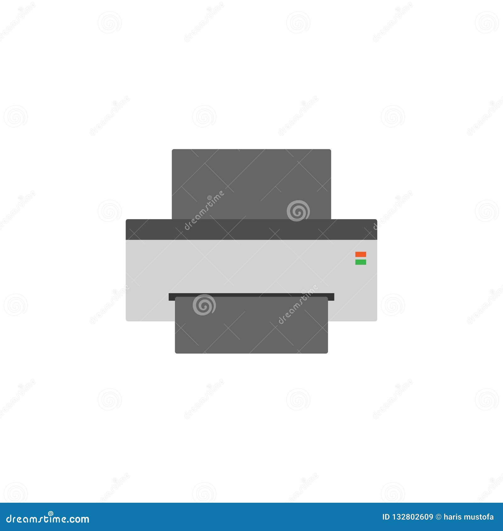 Printer Graphic Design Template Vector Illustration Isolated Stock ...