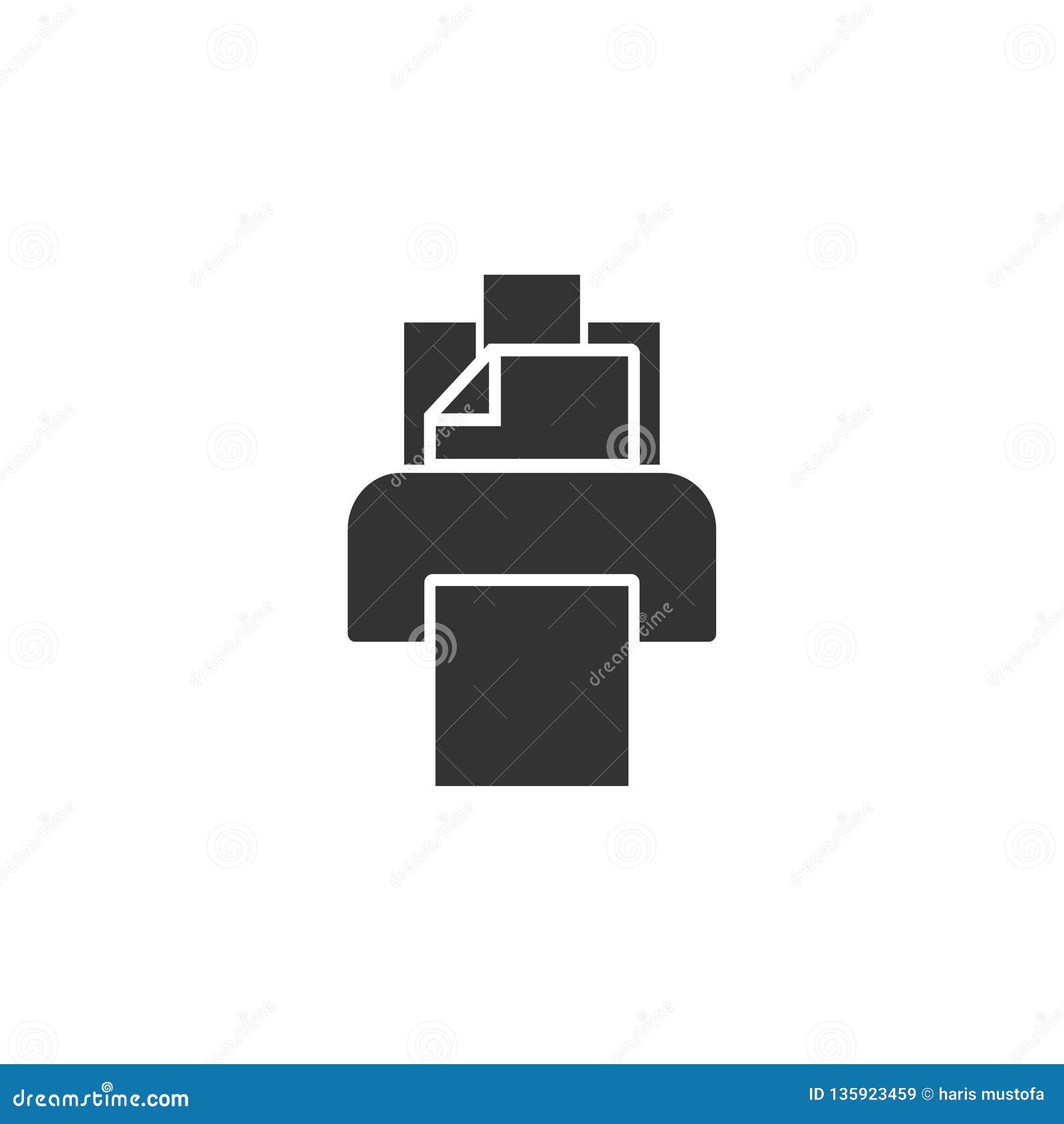 Printer Graphic Icon Design Template Illustration Stock Vector ...